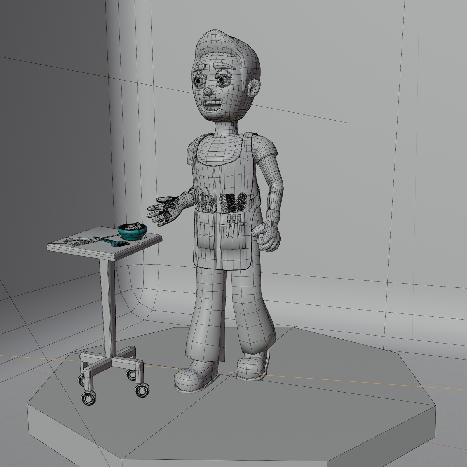 Lamia Baran - low poly character modeling