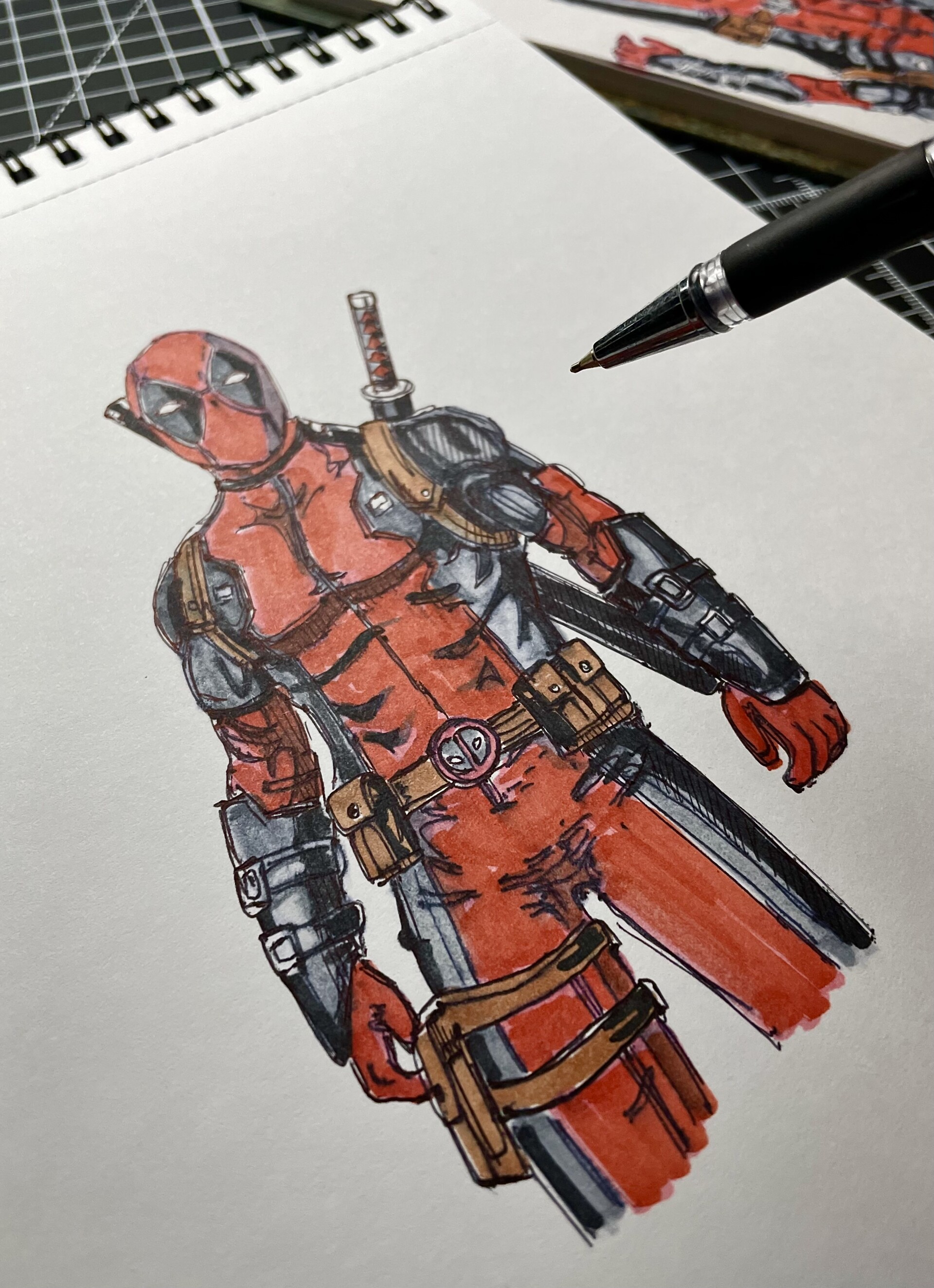 Deadpool Drawing