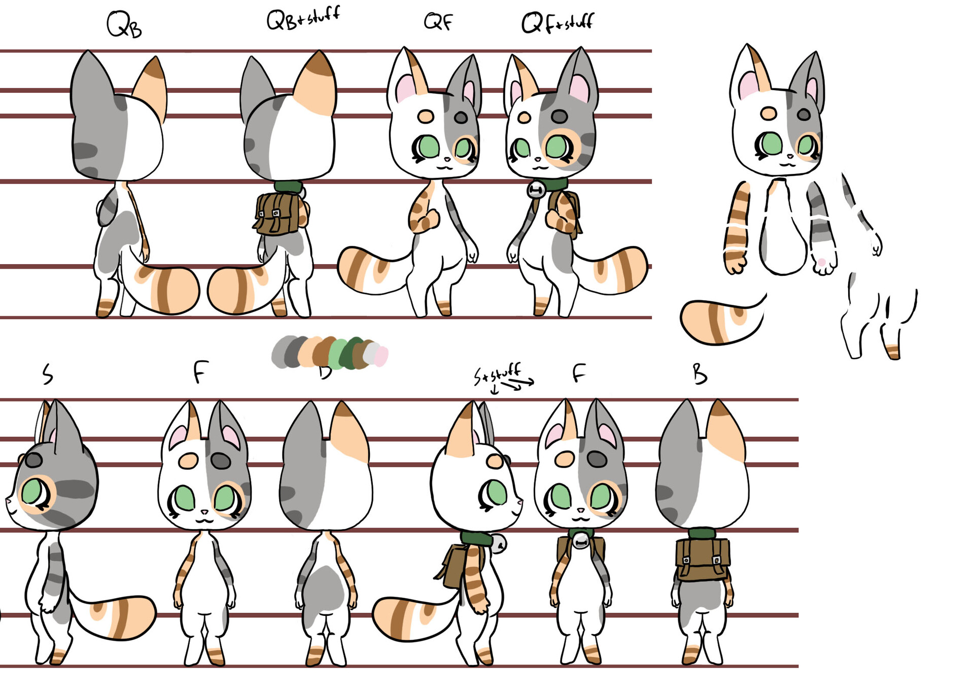 ArtStation - Maya The Cat Character Sheet