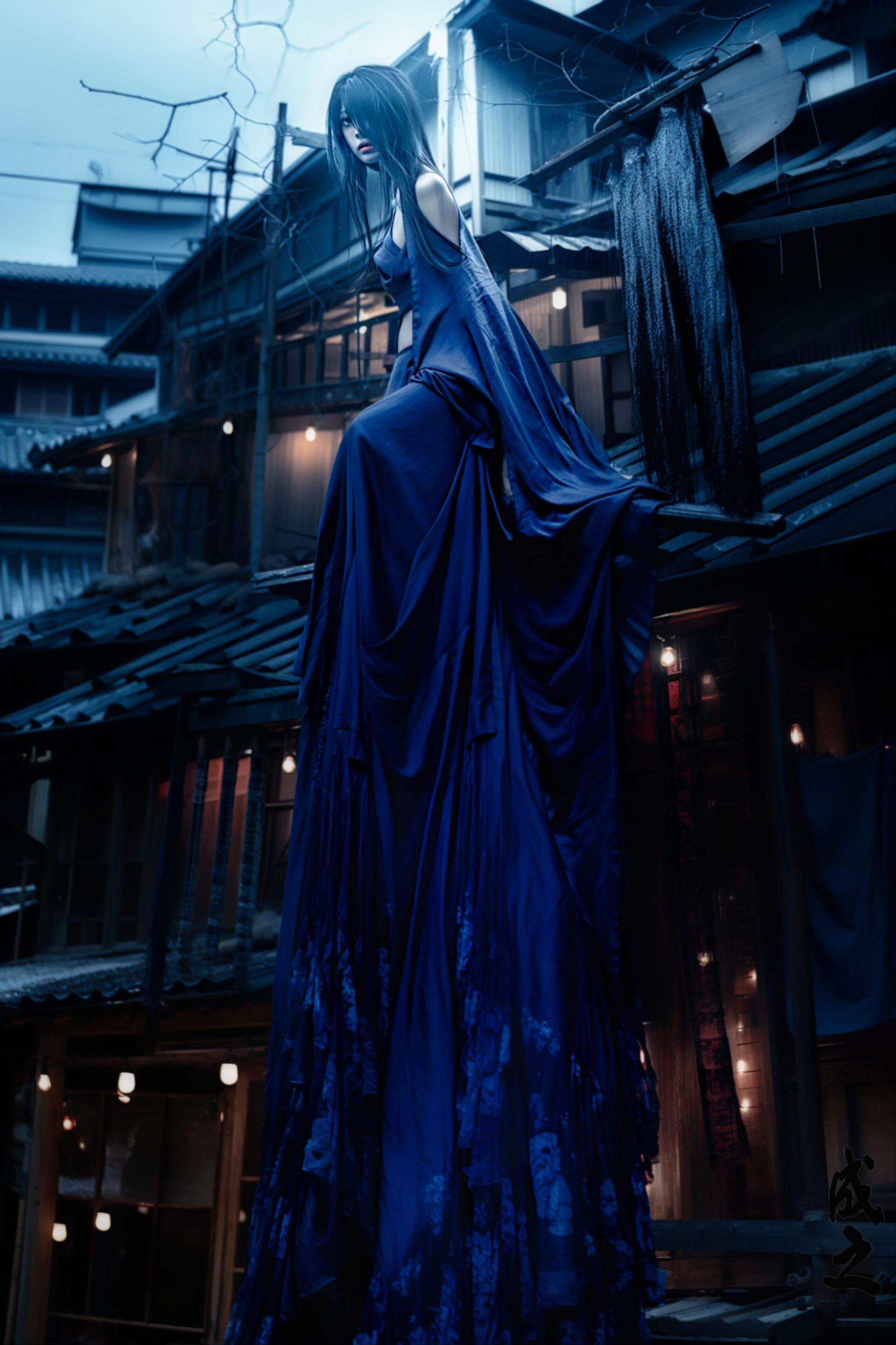 NARIYUKI SHIMAMOTO - Takajo ( Japanese extremely tall woman yokai )