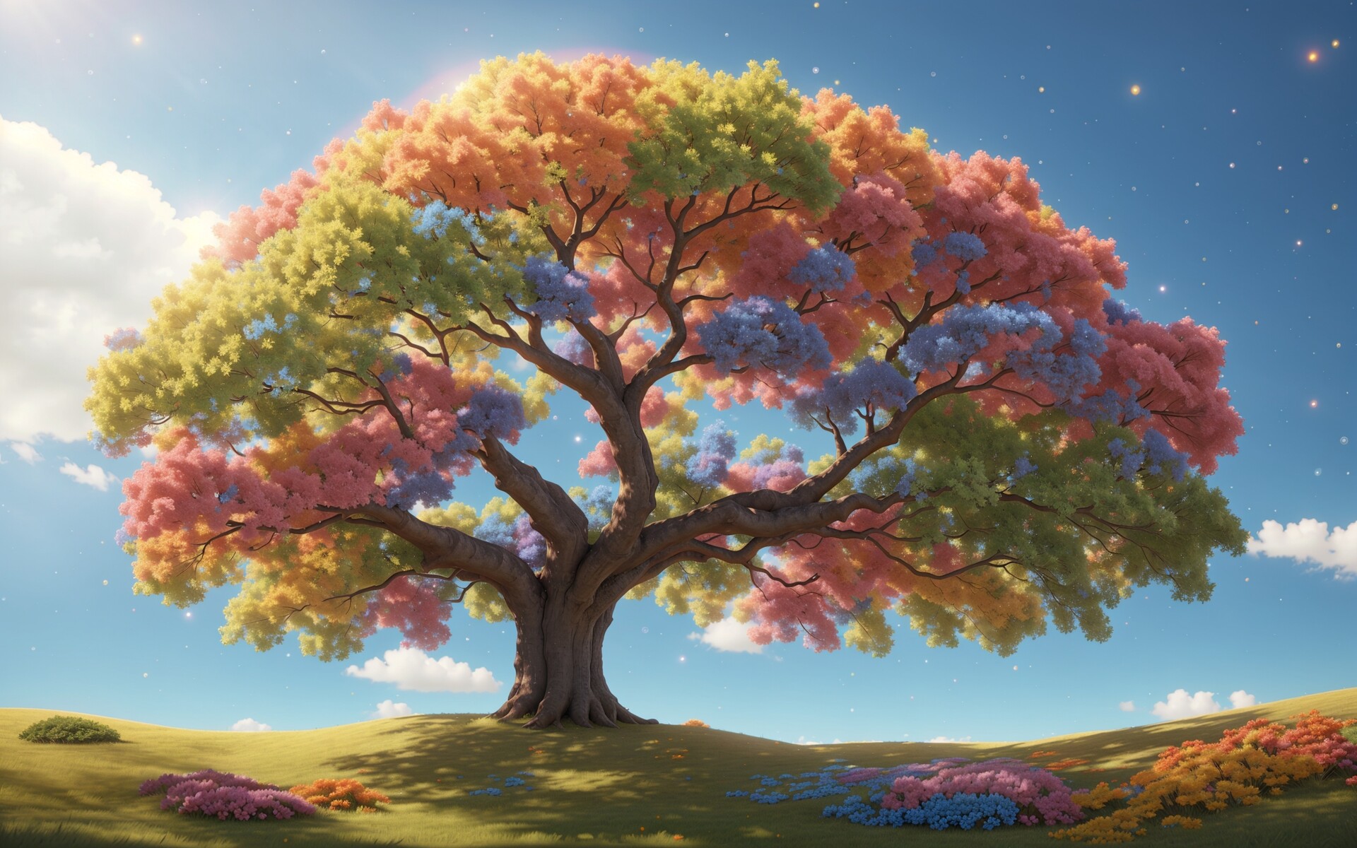 Delia Wright - Rainbow Tree