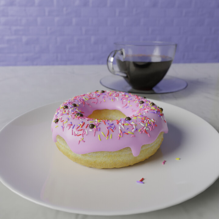 ArtStation - Donut Tutorial Result