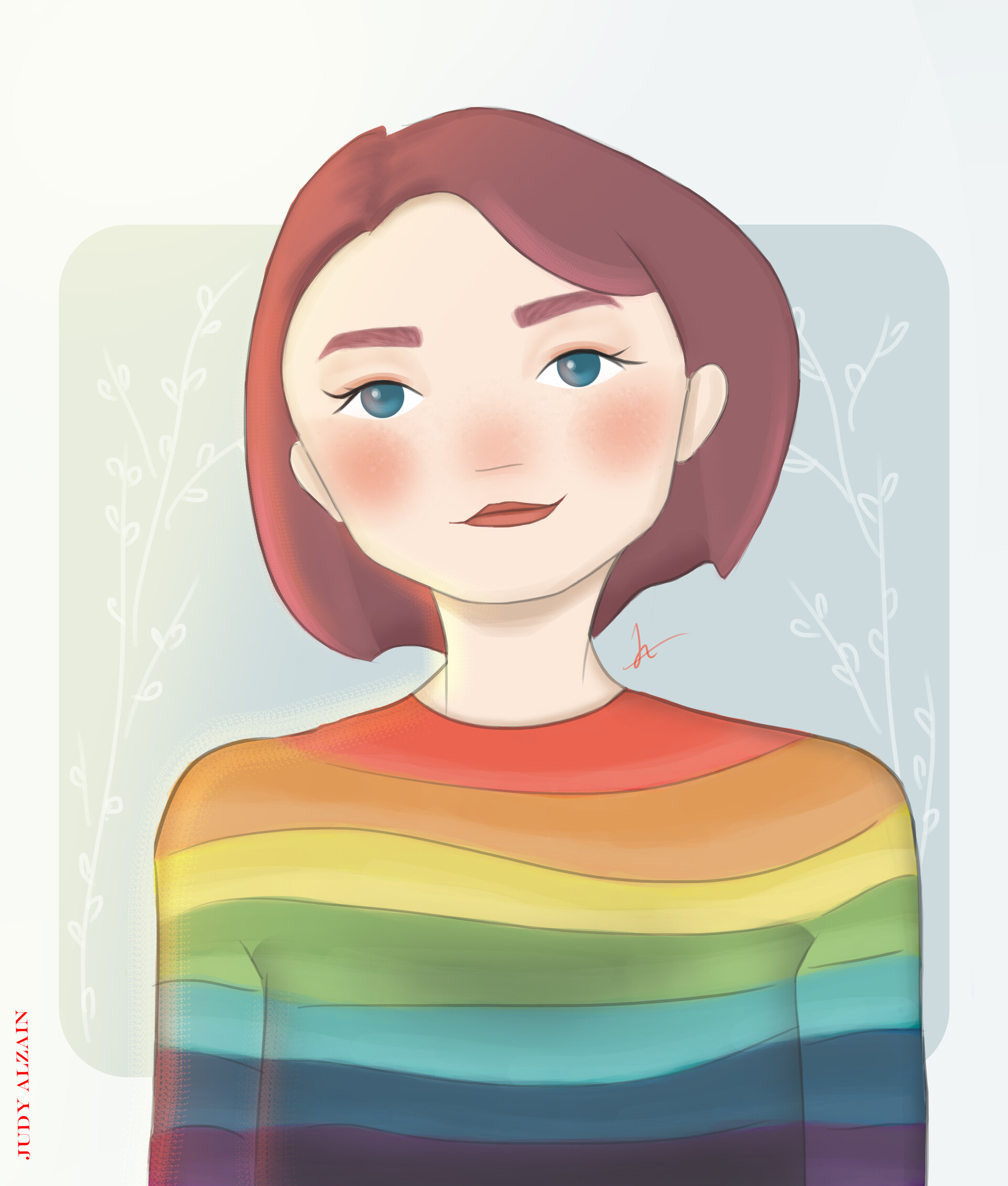 ArtStation - Rainbow girl