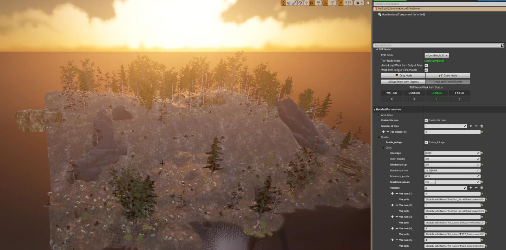 Kateryna Frolova - procedural world generation in houdini for ununnounced project