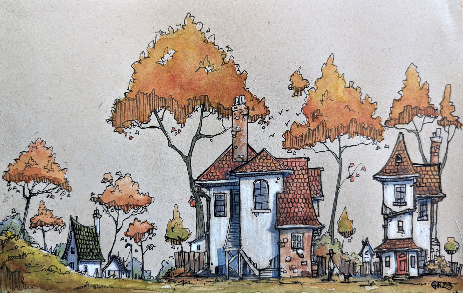 ArtStation - Made up places - sketchbook 5923