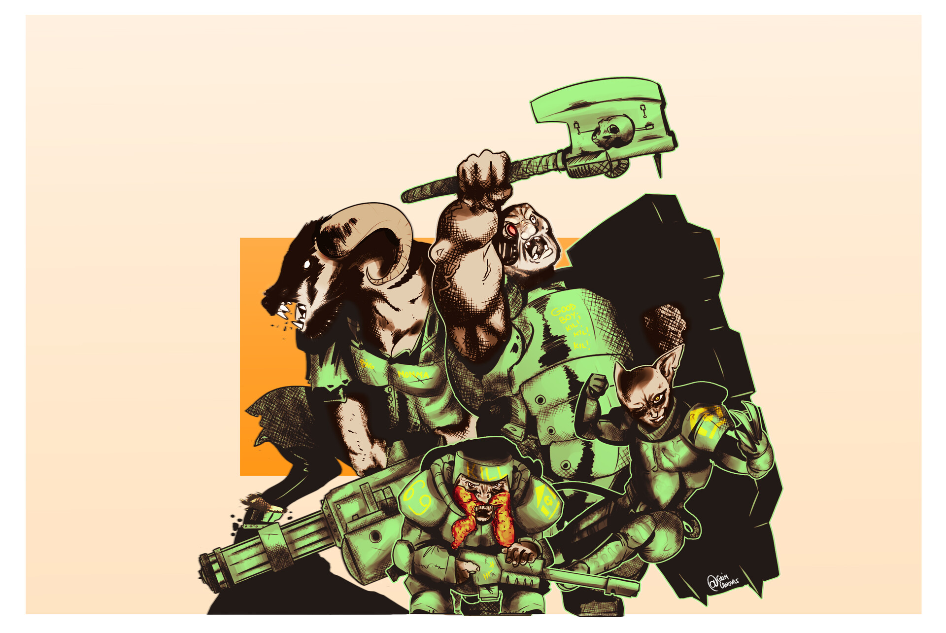 ArtStation - The Abhuman Brigade