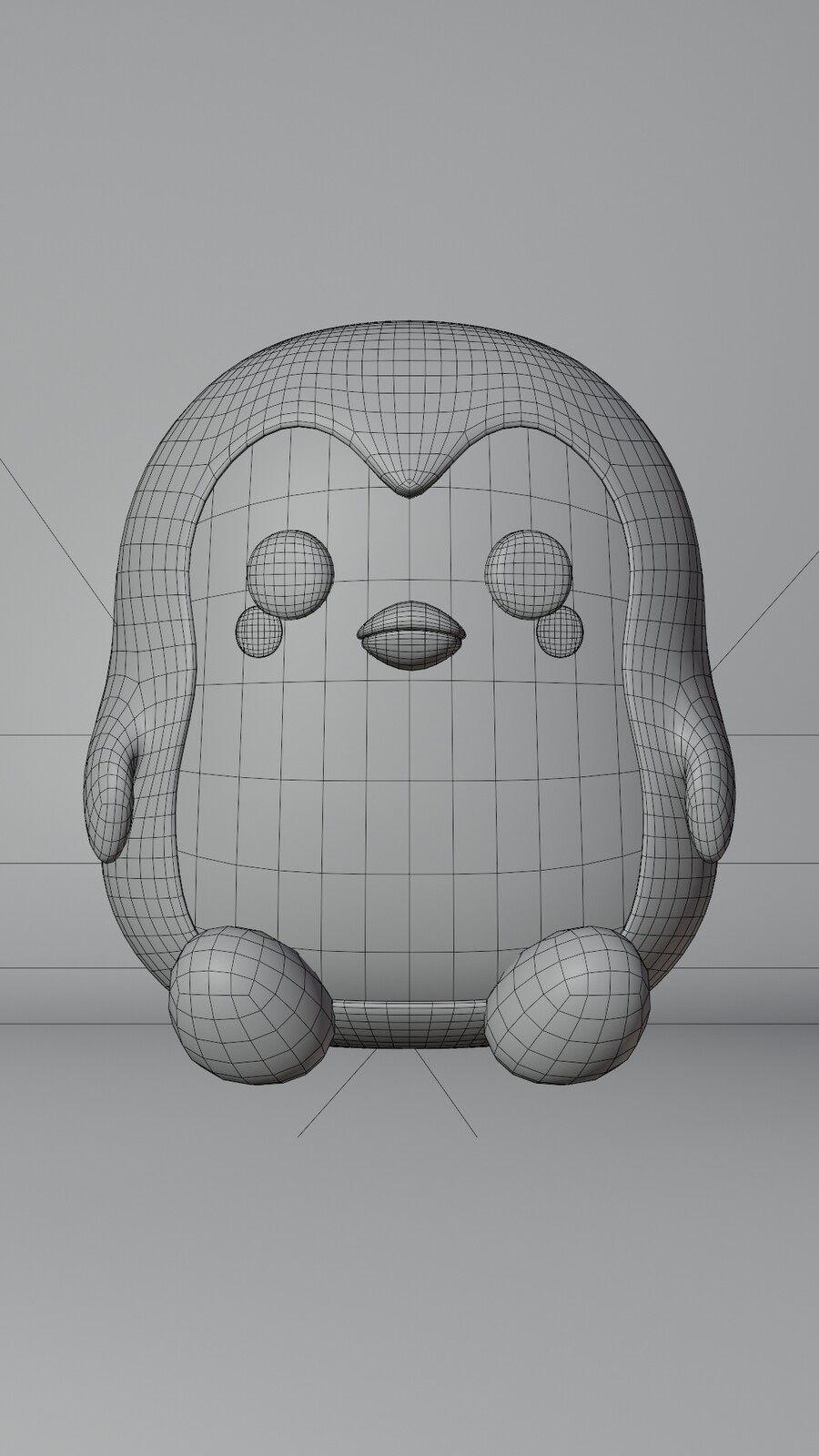 Lamia Baran - low poly penguin