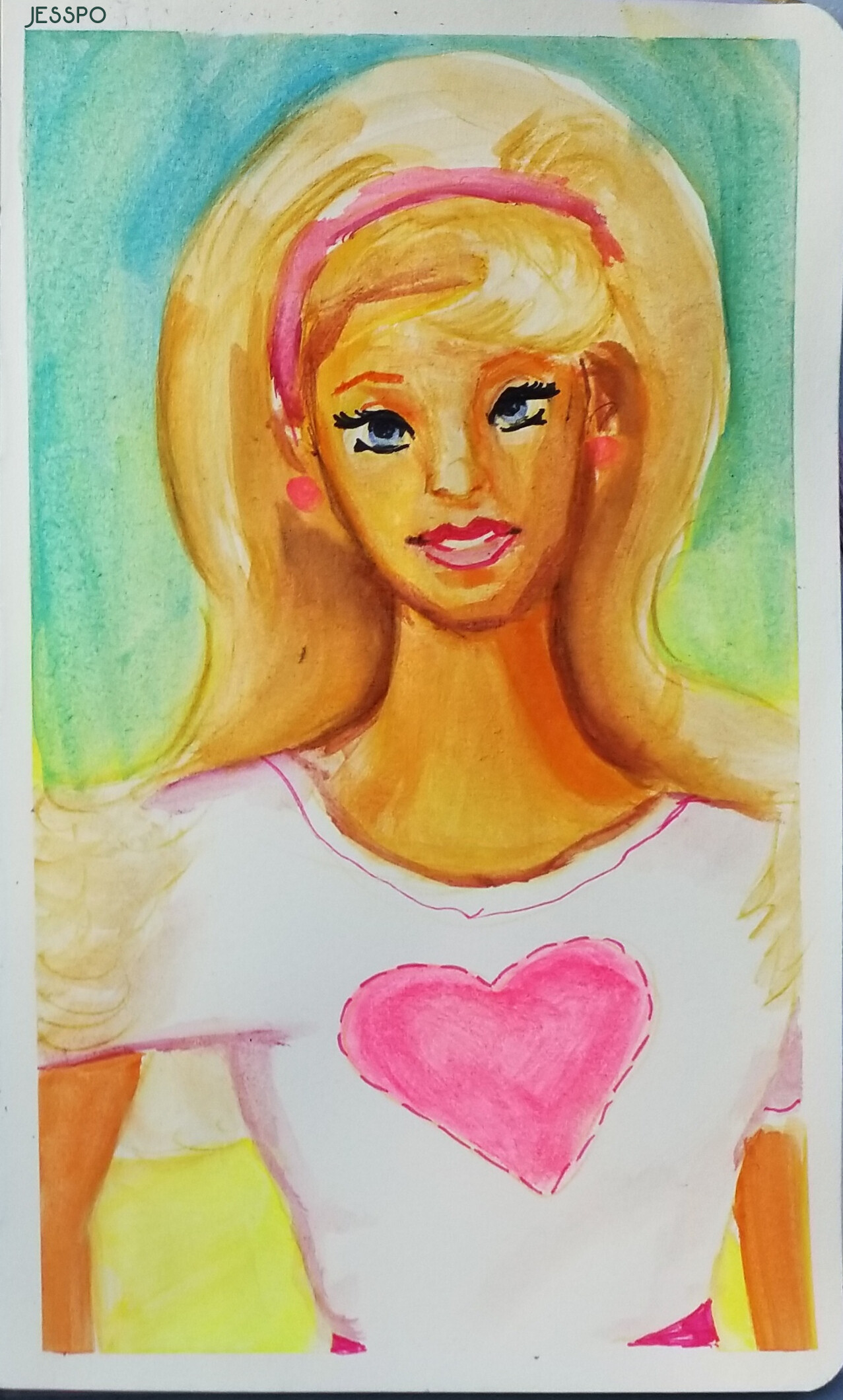 ArtStation - Barbie Watercolour