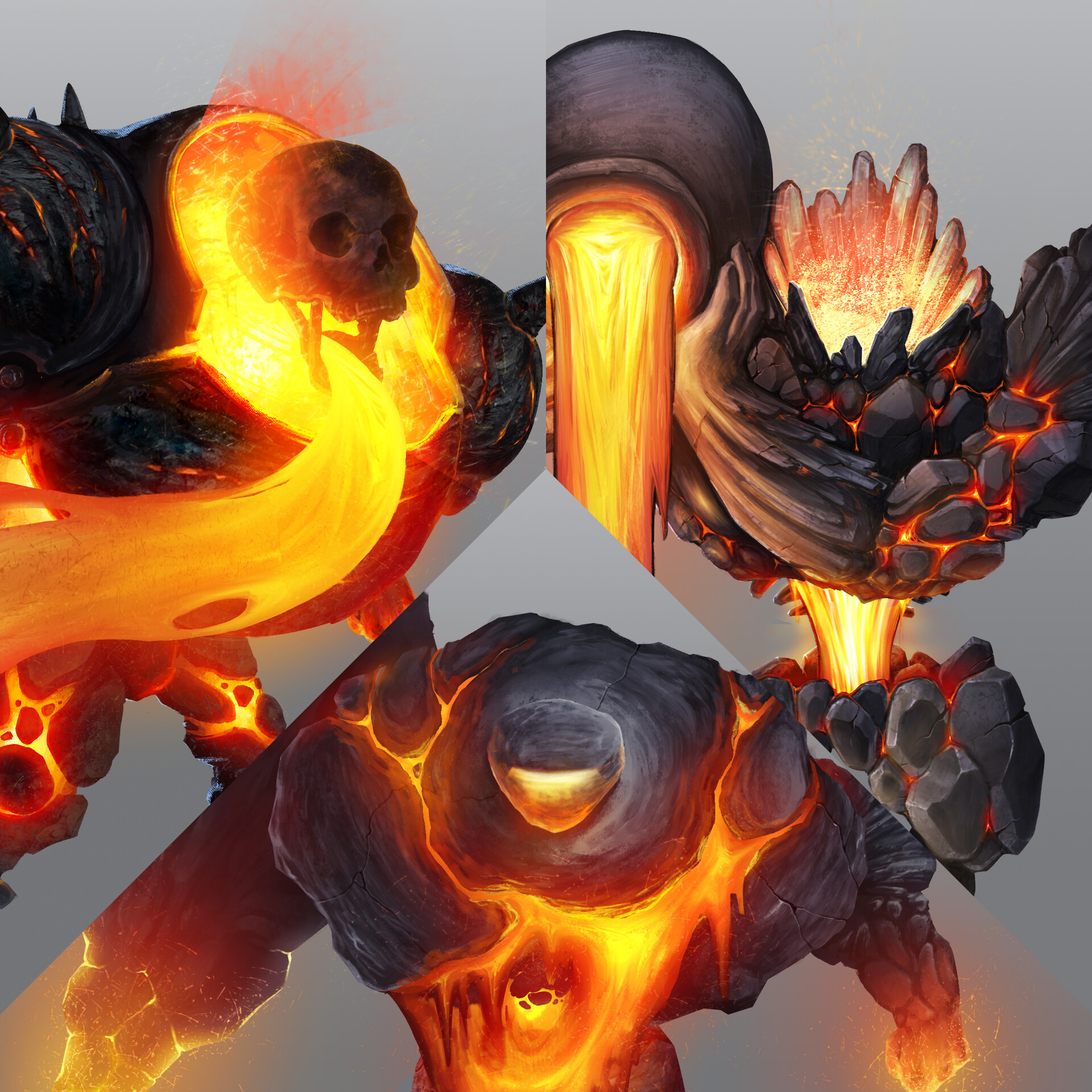 ArtStation - Lava Golems