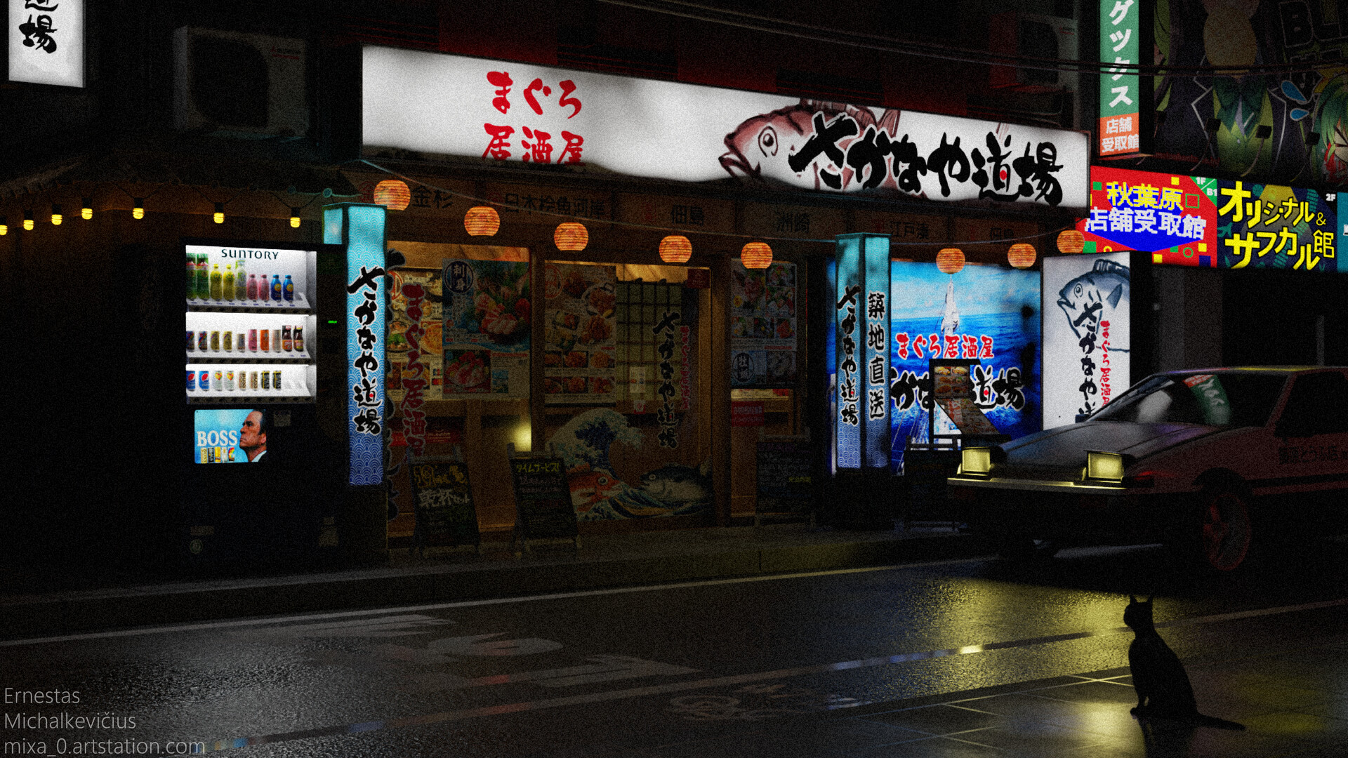 ArtStation - 3AM in Tokyo