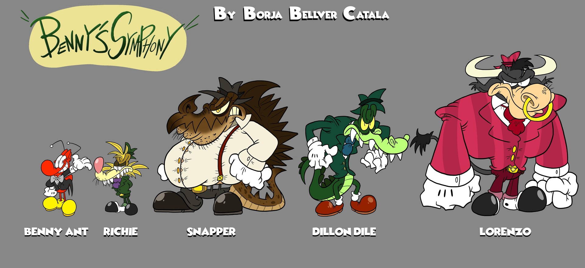 ArtStation - "Benny's Symphony" - Character Lineup