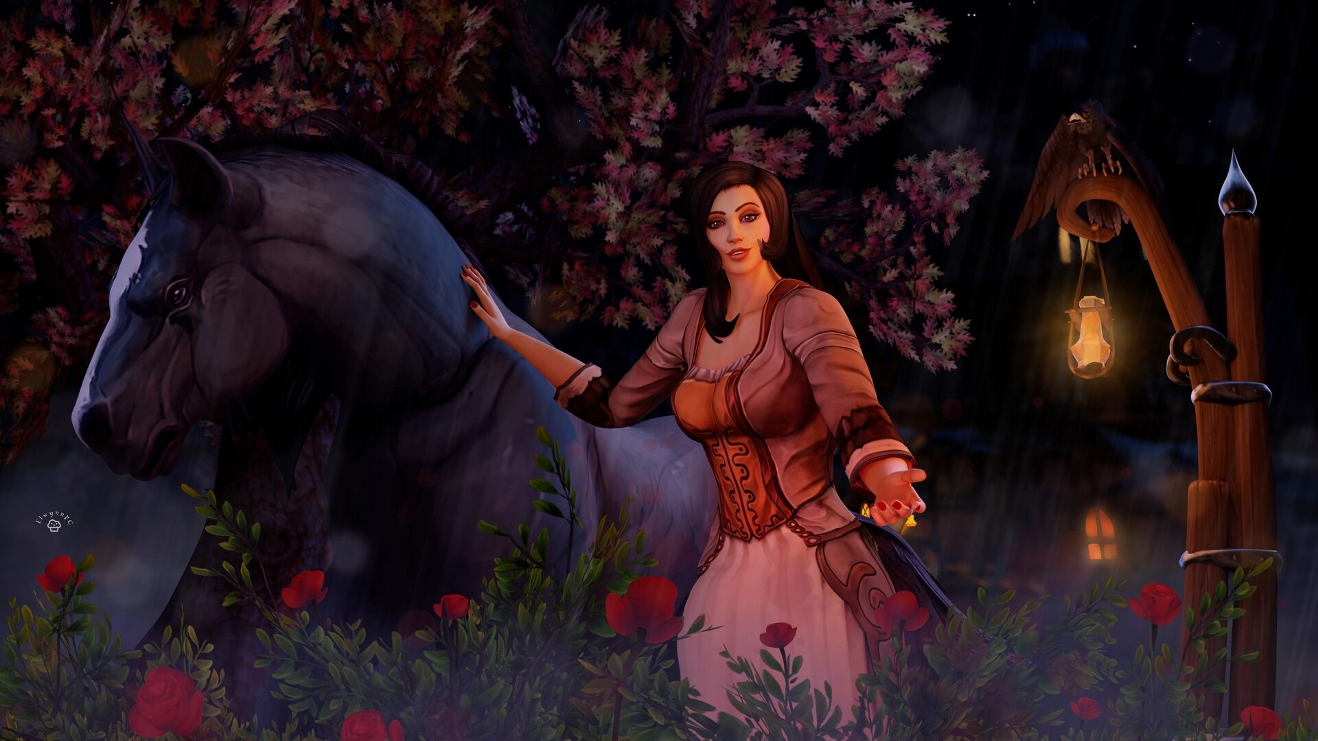 ArtStation - A sleepy fog had already settled over the main square of ...