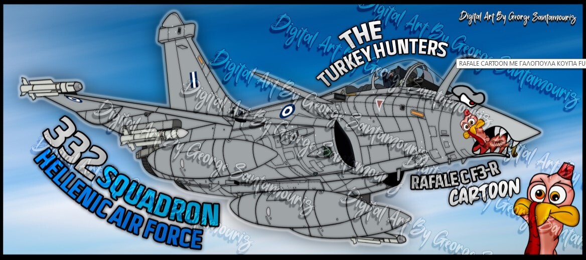 ArtStation - HELLENIC AIR FORCE - RAFALE CF3-R "CARTOON"