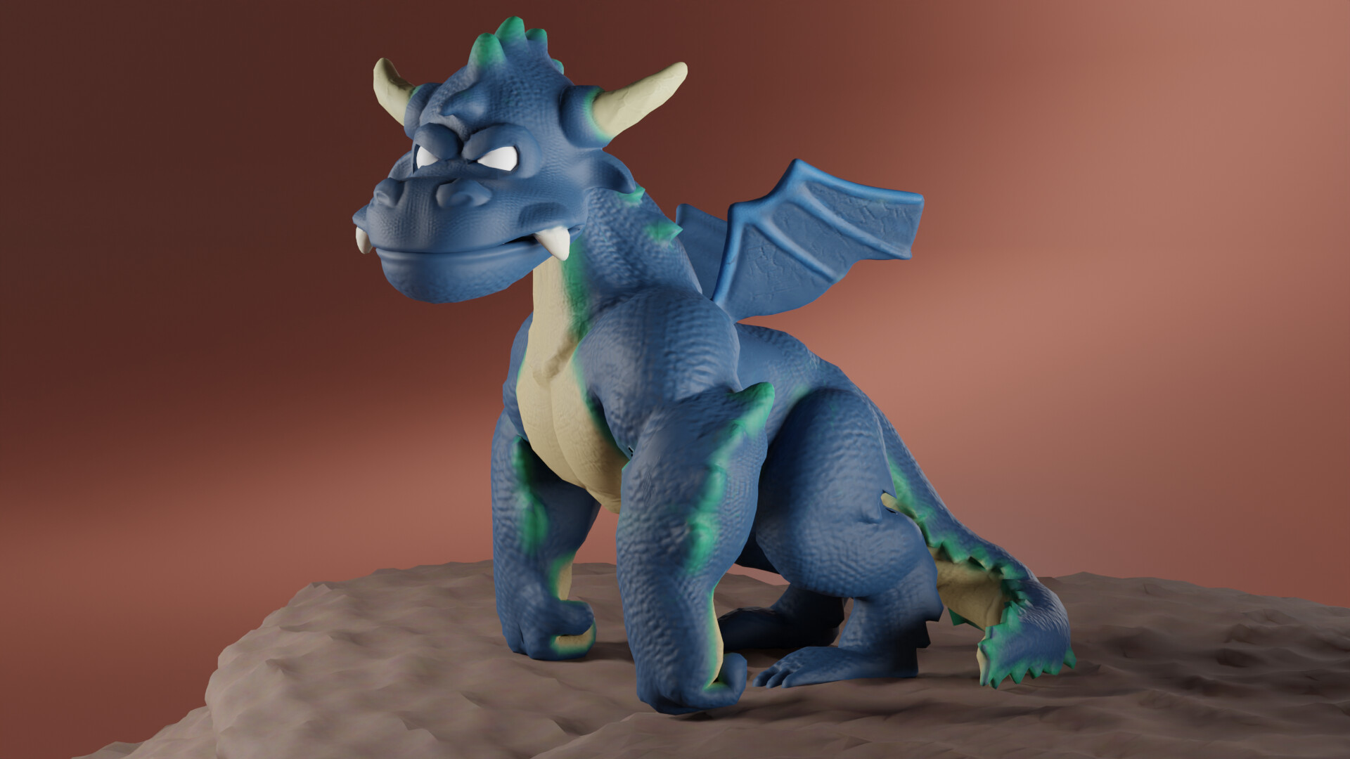 ArtStation - Bull Dragon Lowpoly