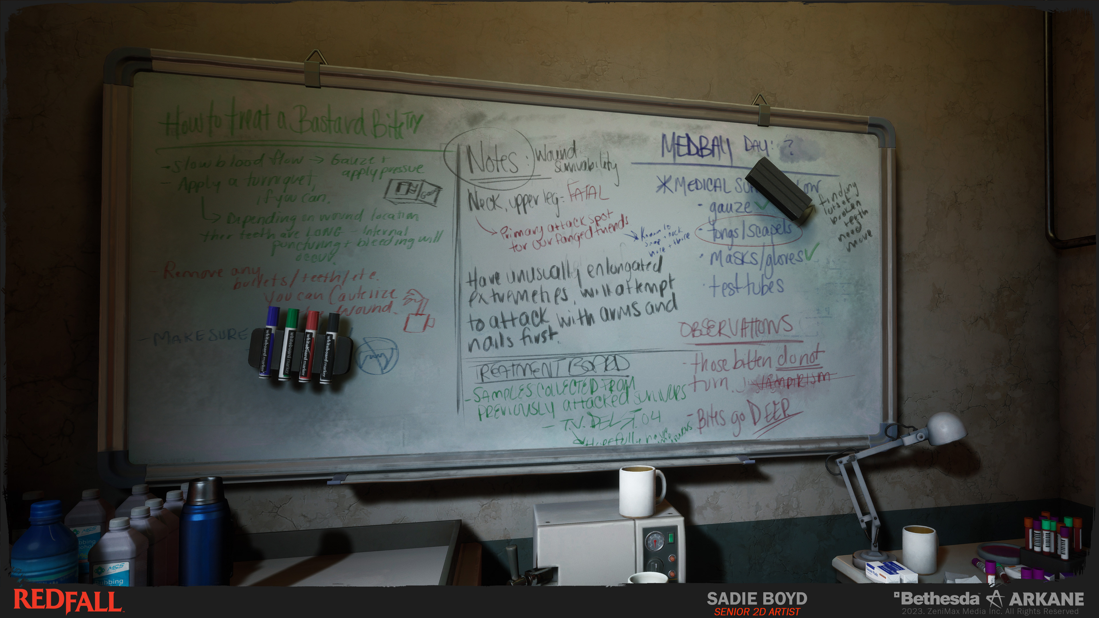 Sadie Boyd - Redfall: Chalkboard & Whiteboard Signage