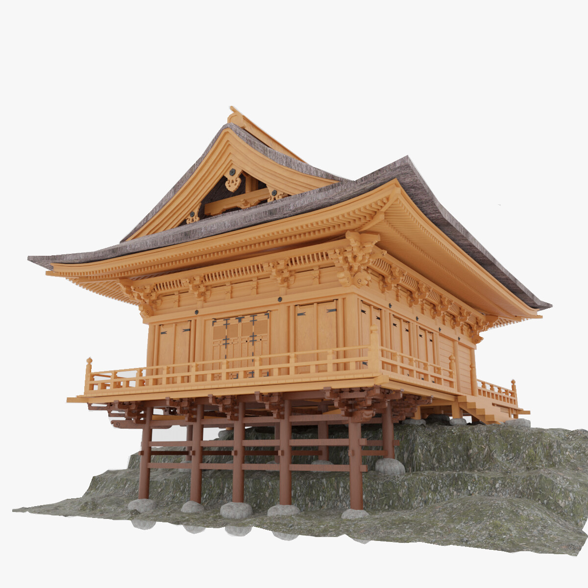 ArtStation - Nyoi-rin-do temple in Kyoto Japan
