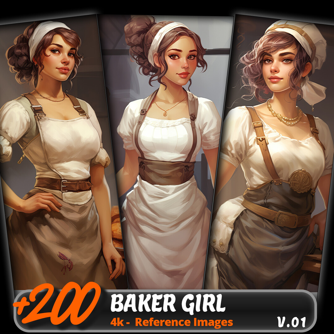 ArtStation - BAKER GIRL VOL.01/ 4K/Reference Image