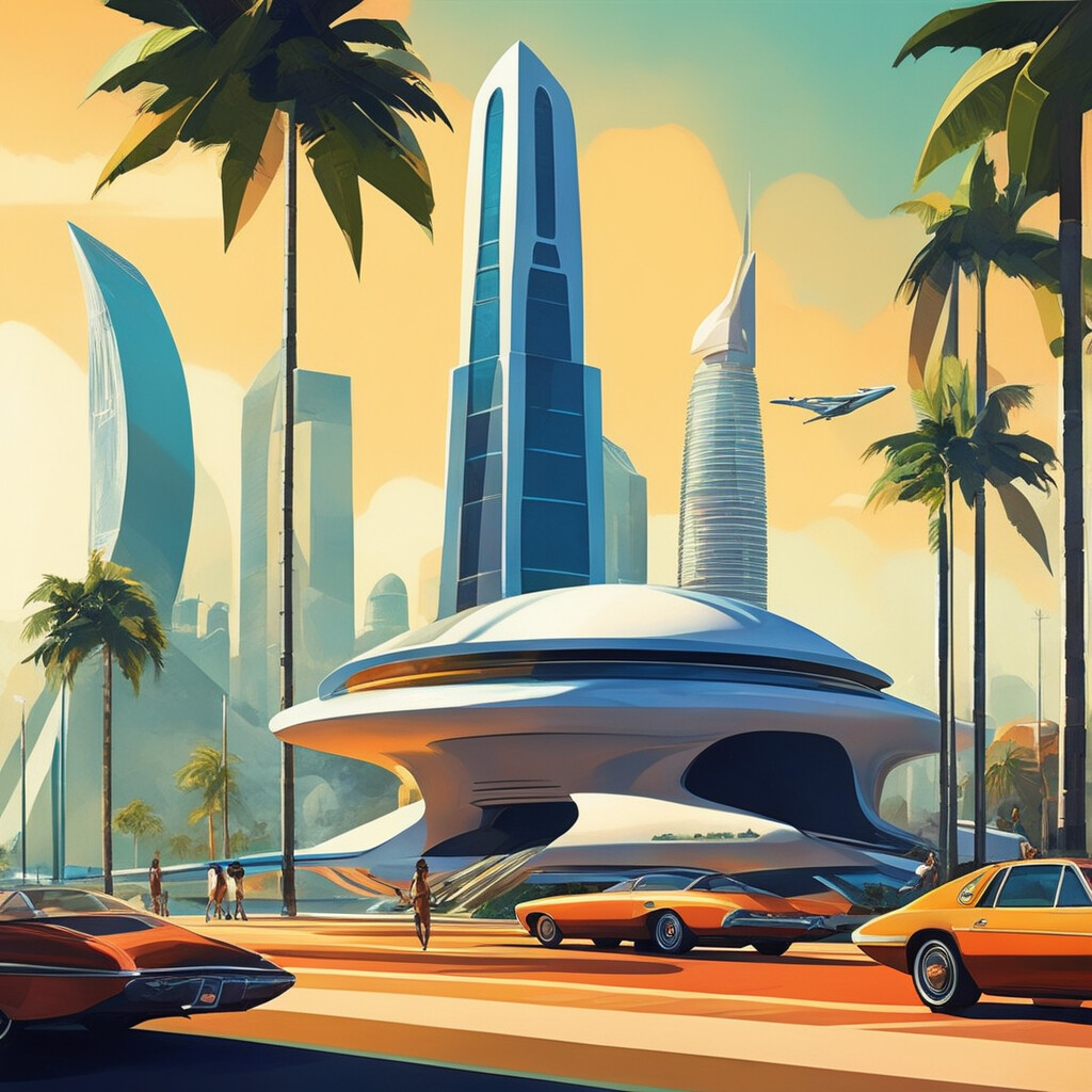 ArtStation - retro futurism : Rio de Janeiro