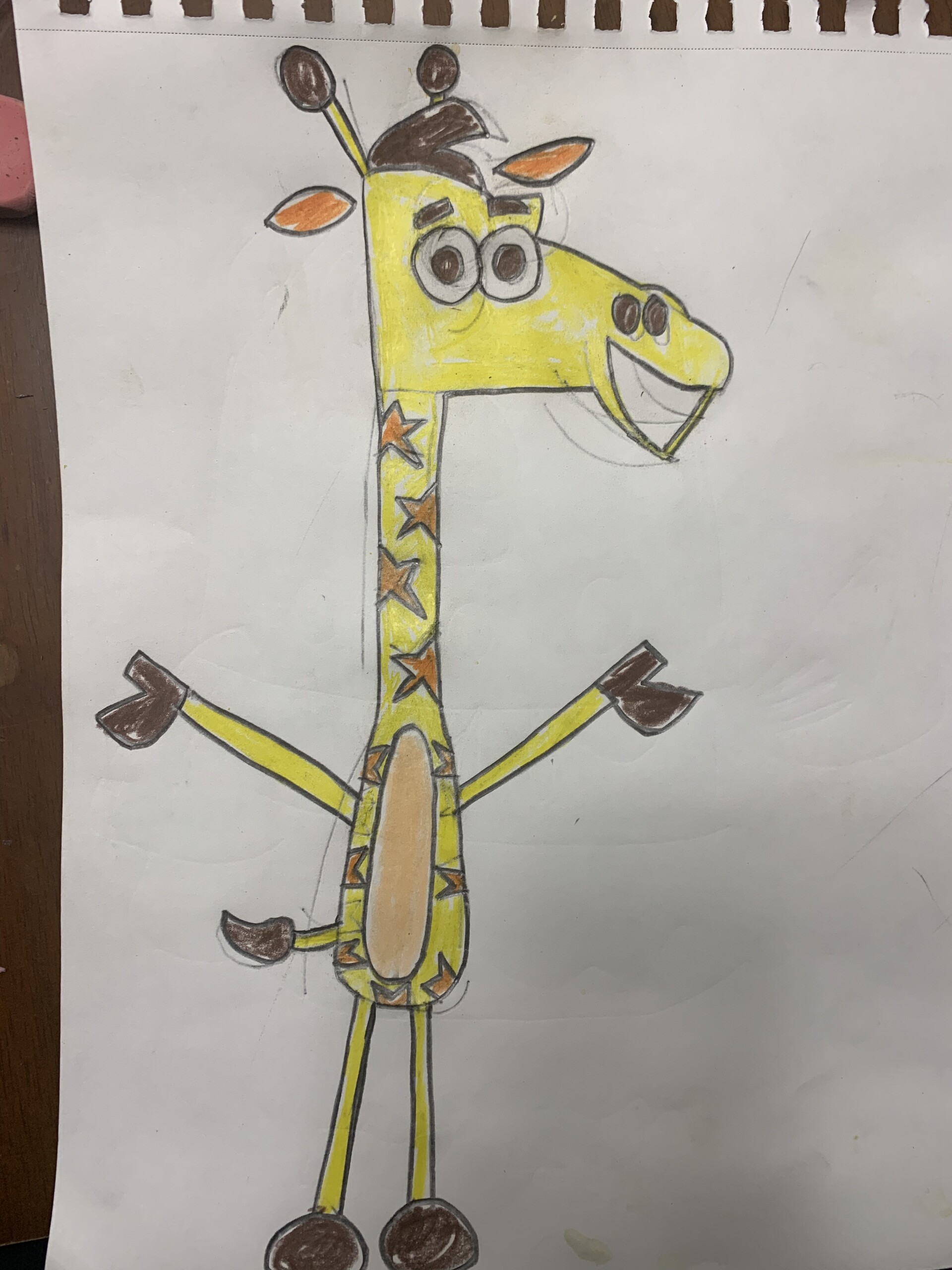 how to draw geoffrey the giraffe