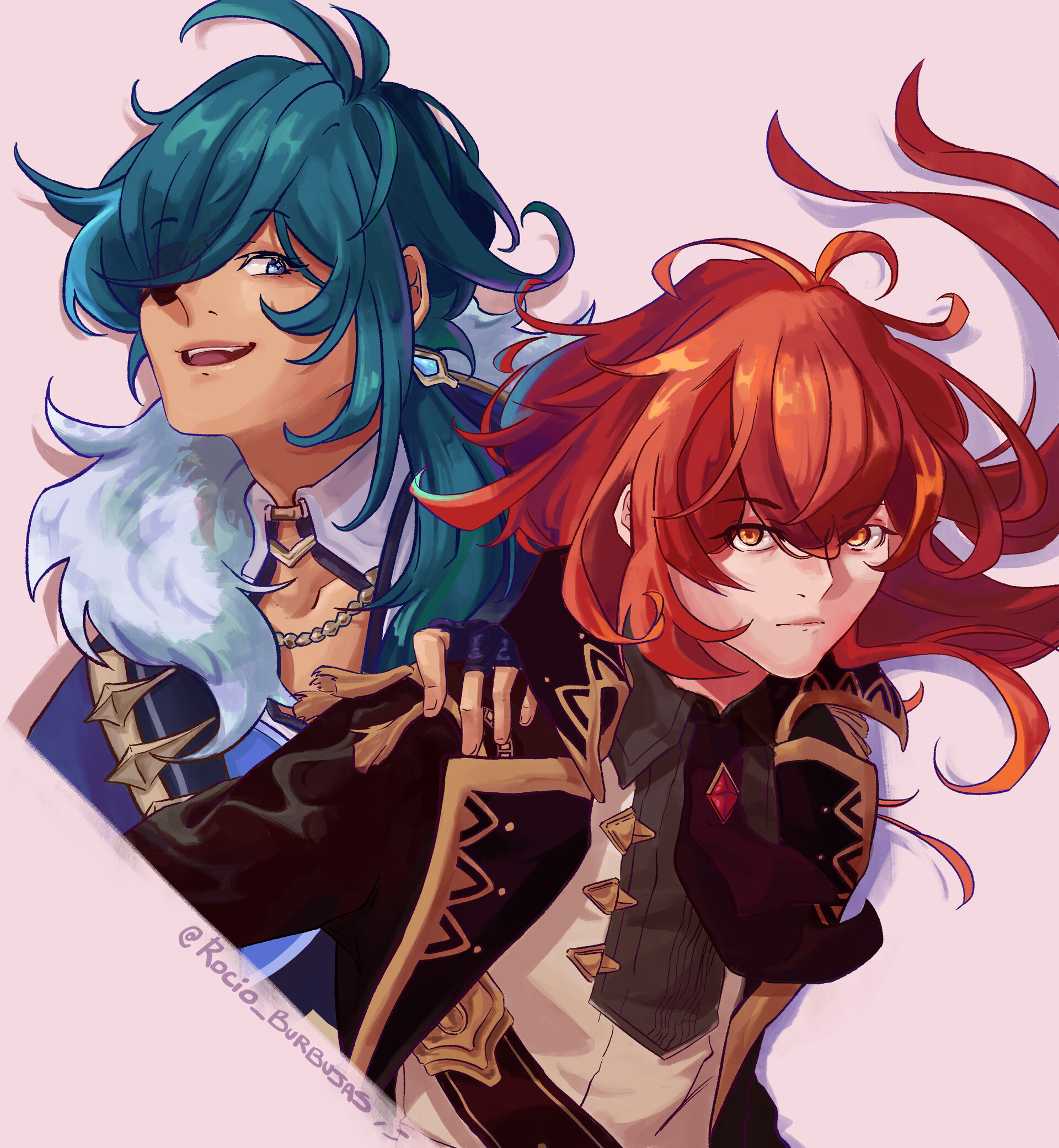 ArtStation - Diluc and Kaeya