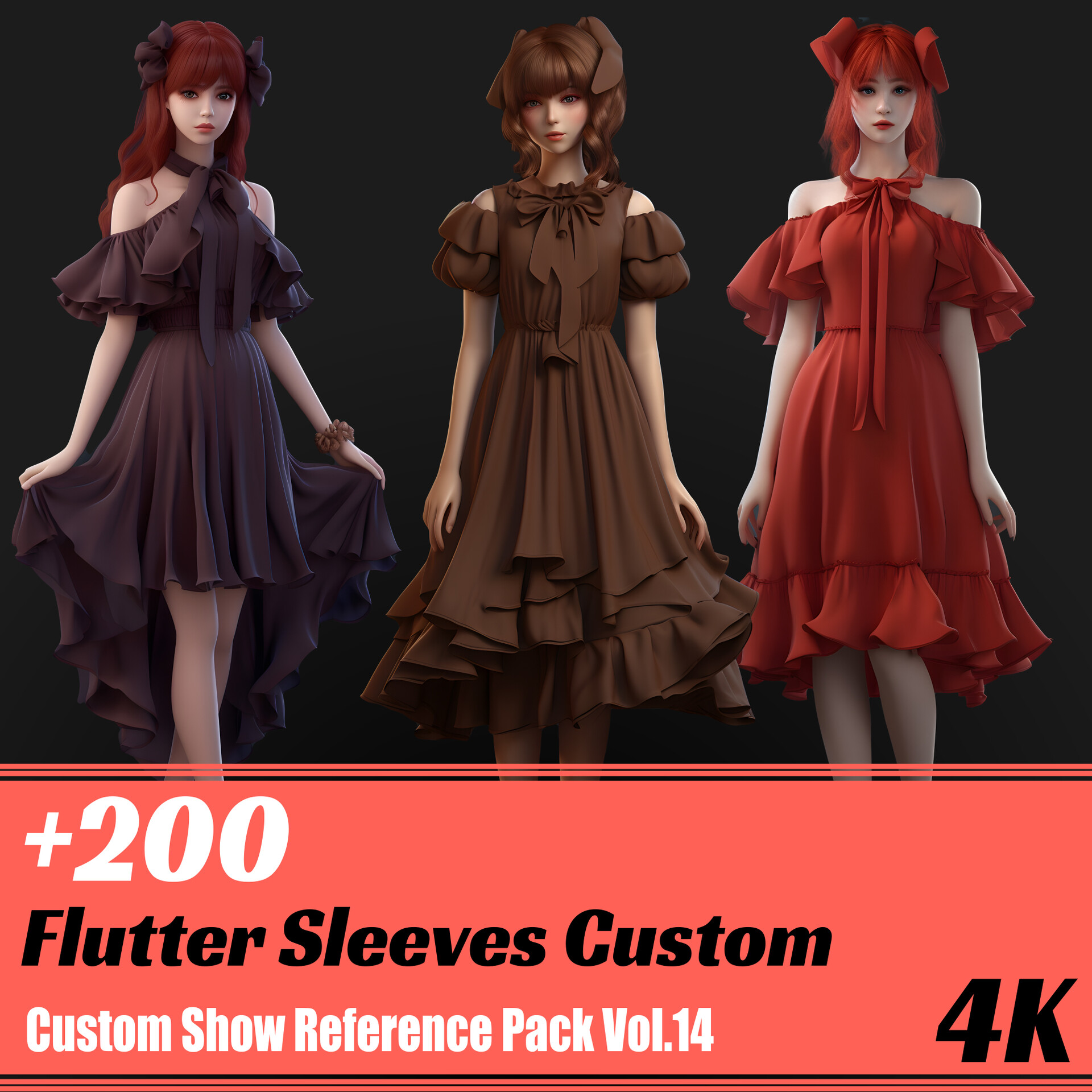 SWEN Concept - +200 Flutter Sleeves Custom | 4K | Custom Show Reference ...