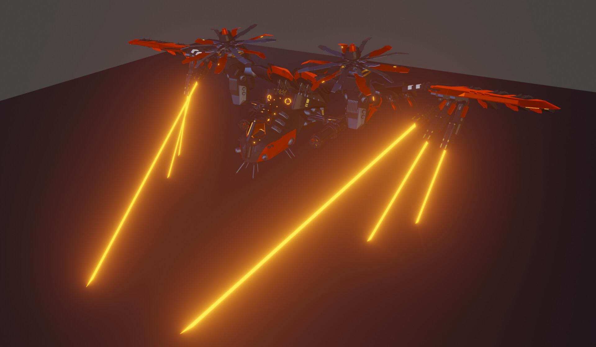 ArtStation - Legacy's Precinct Assault - Flying Fortress (Red)