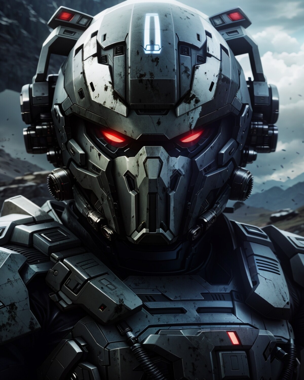 ArtStation - scifi soldier face