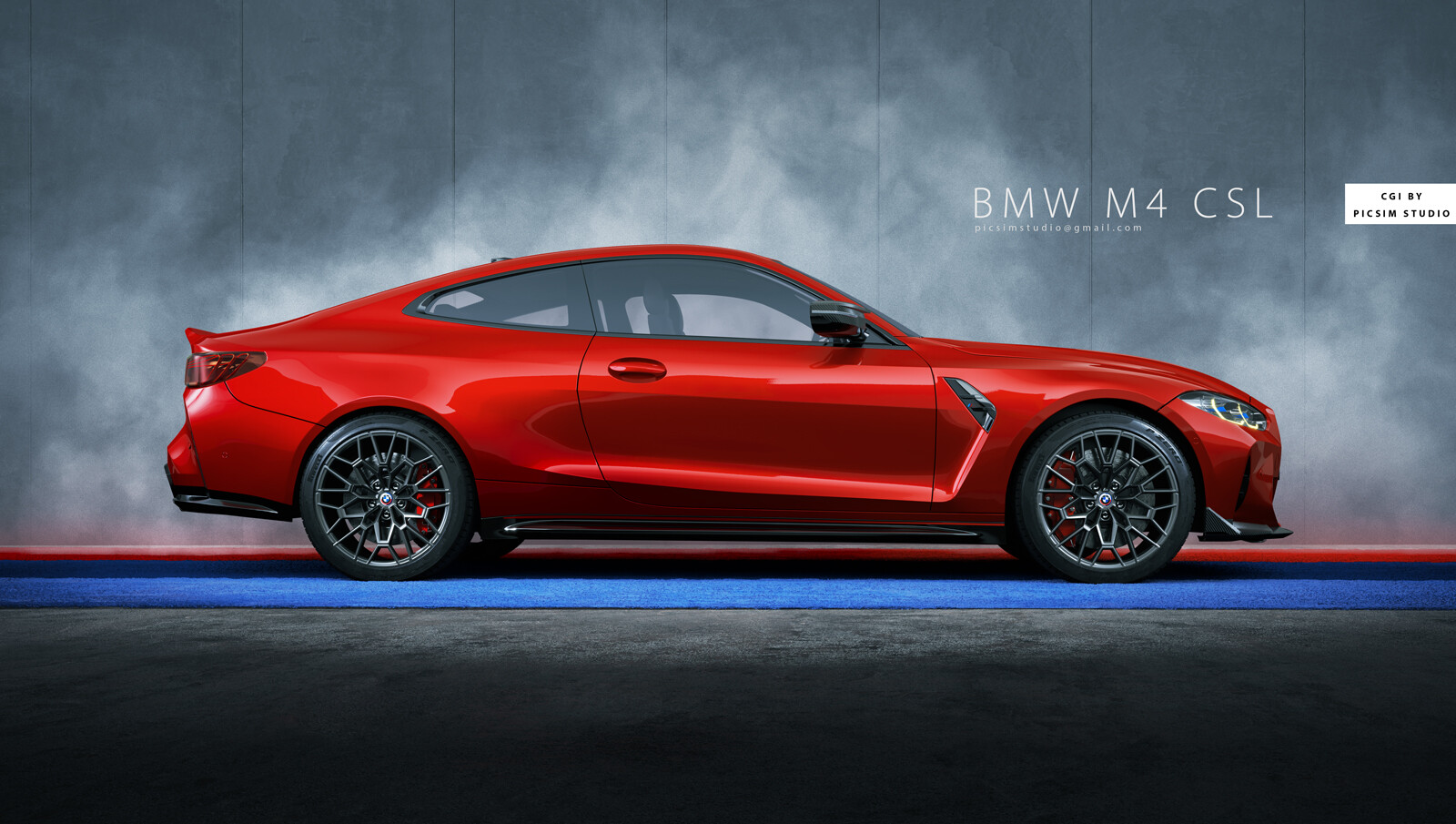 ArtStation - BMW M4 CSL 2022. MPOWER CARPET.