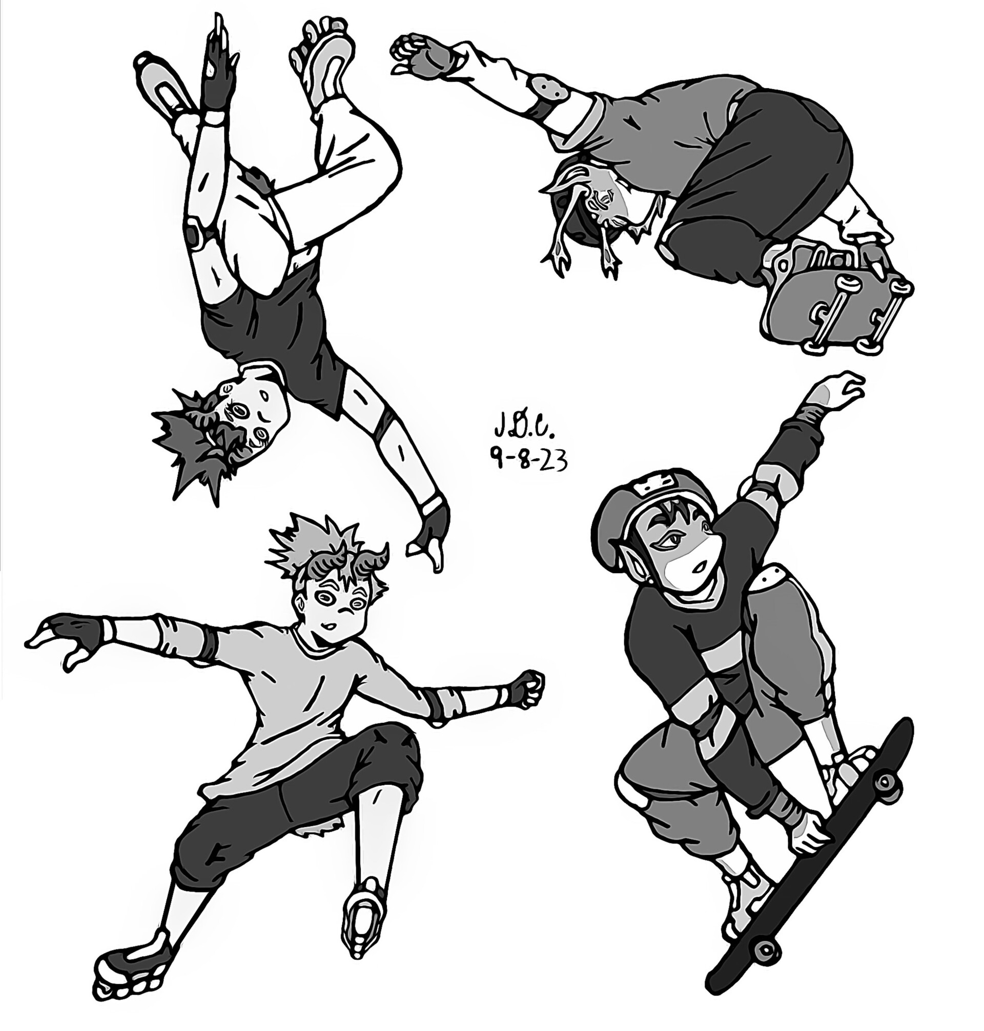 ArtStation - My Hero Kids doodles 3