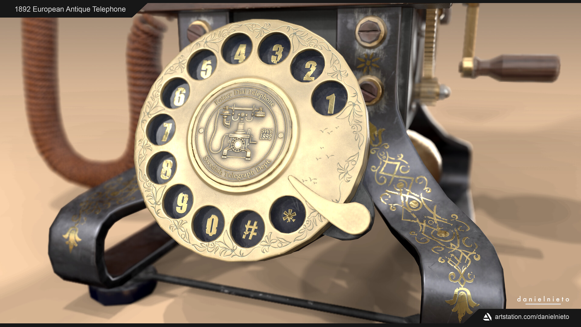 Daniel Nieto - 1892 European Antique Telephone