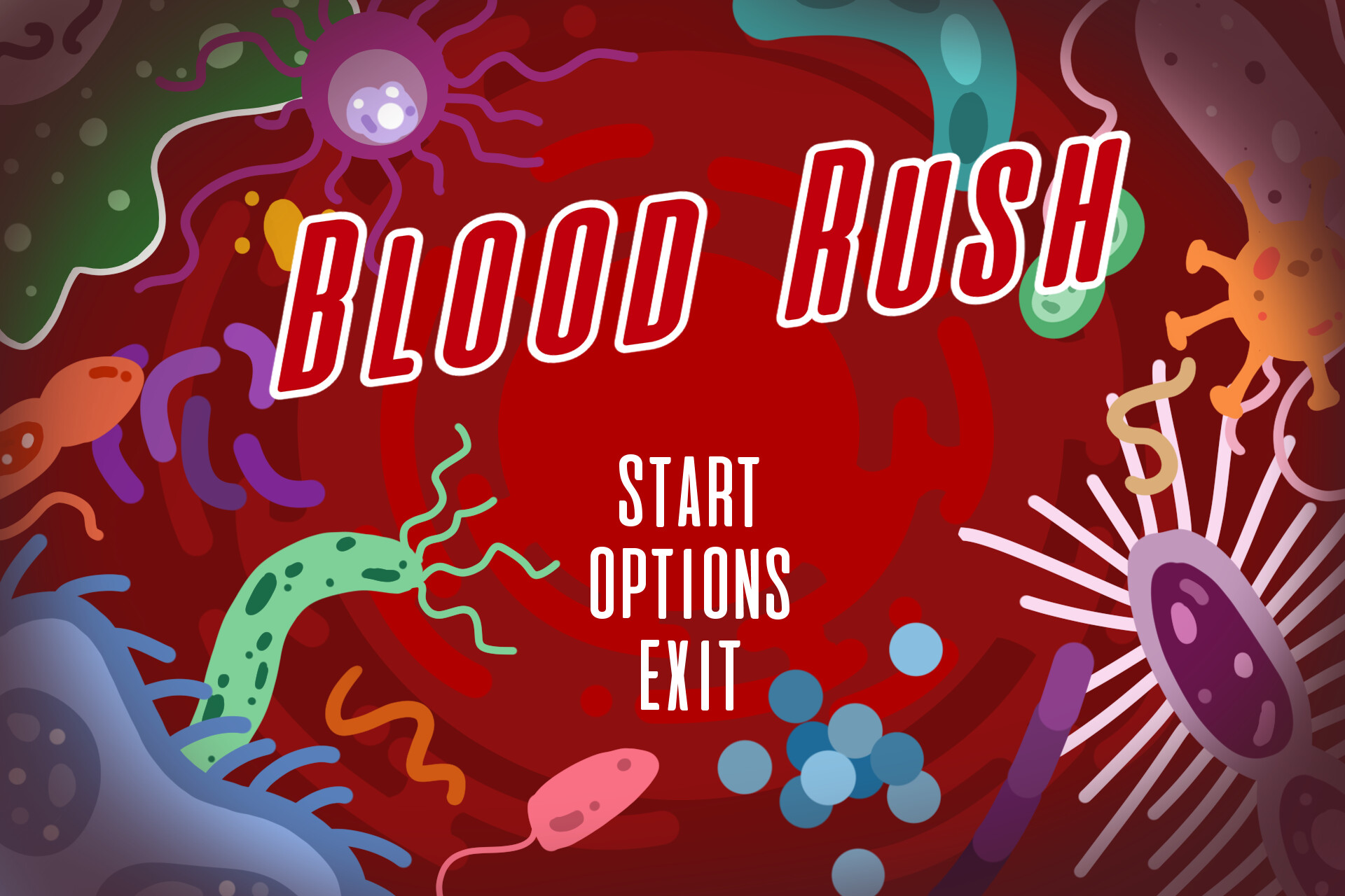 ArtStation - Blood Rush Game Start Screen