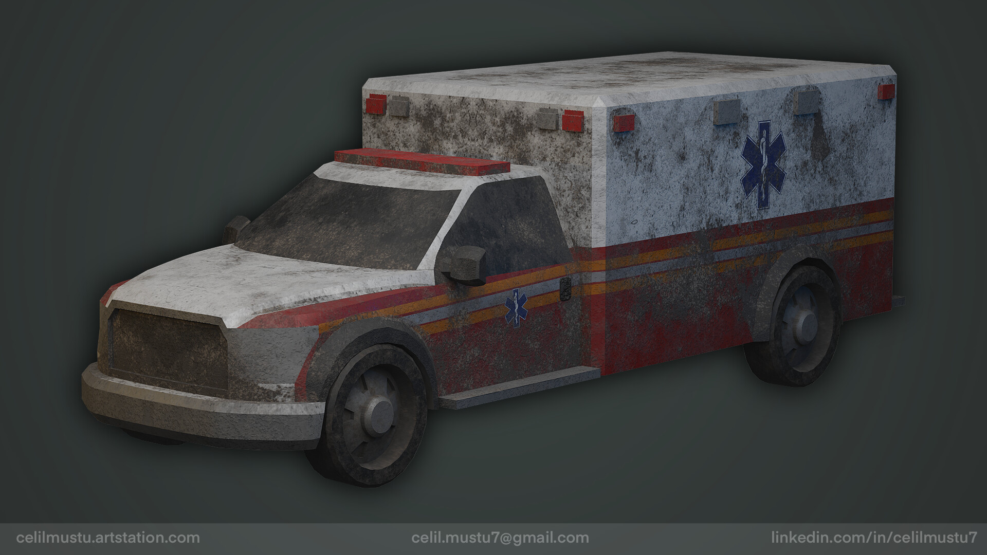 Celil Muştu - Post-Apocalyptic Theme Civilian Vehicles - Game Ready