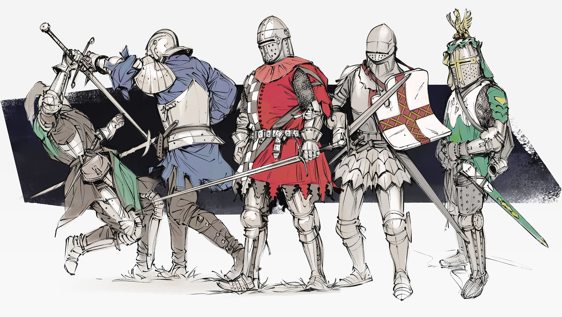 ArtStation - fantastic knights practice 2023.9.9