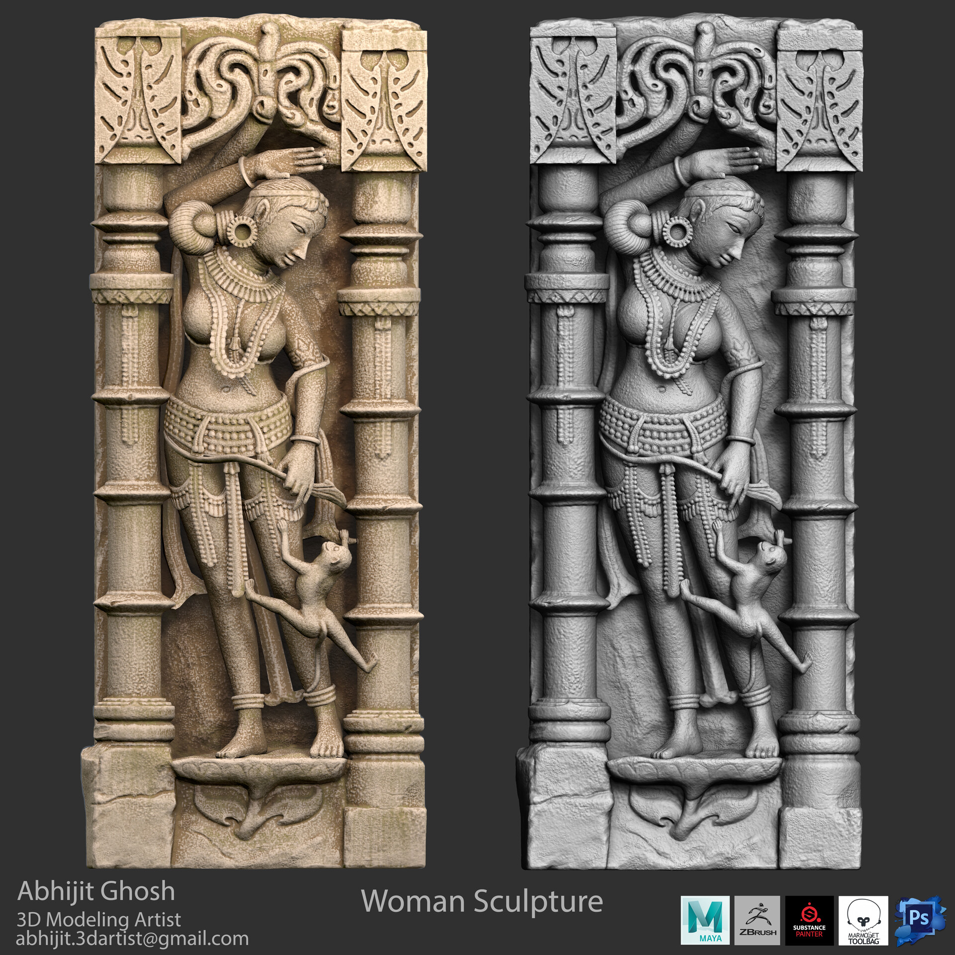 ArtStation - Woman Sculpture