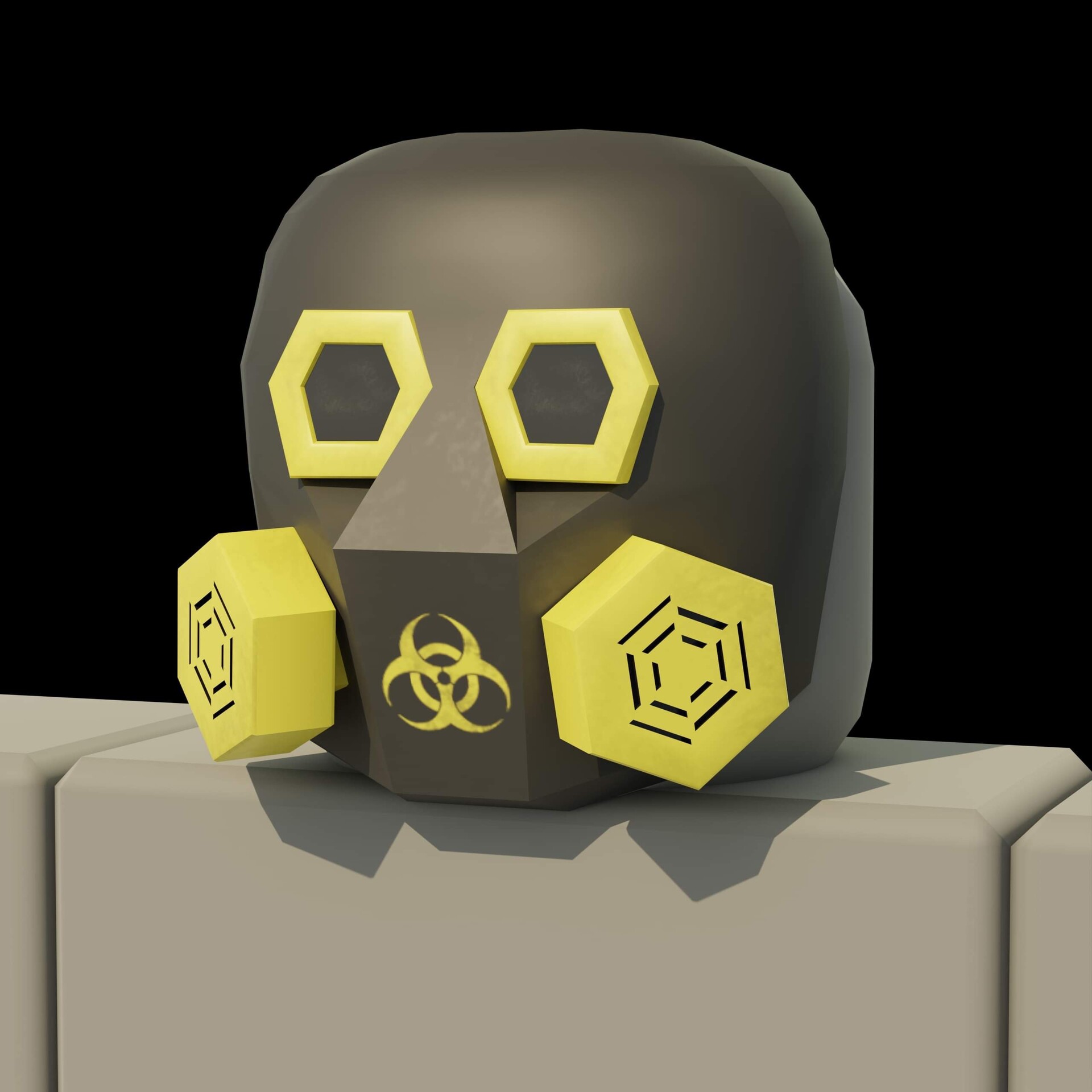 ArtStation - Roblox Biohazard Gas Mask Face Accessory for Powerball PvP