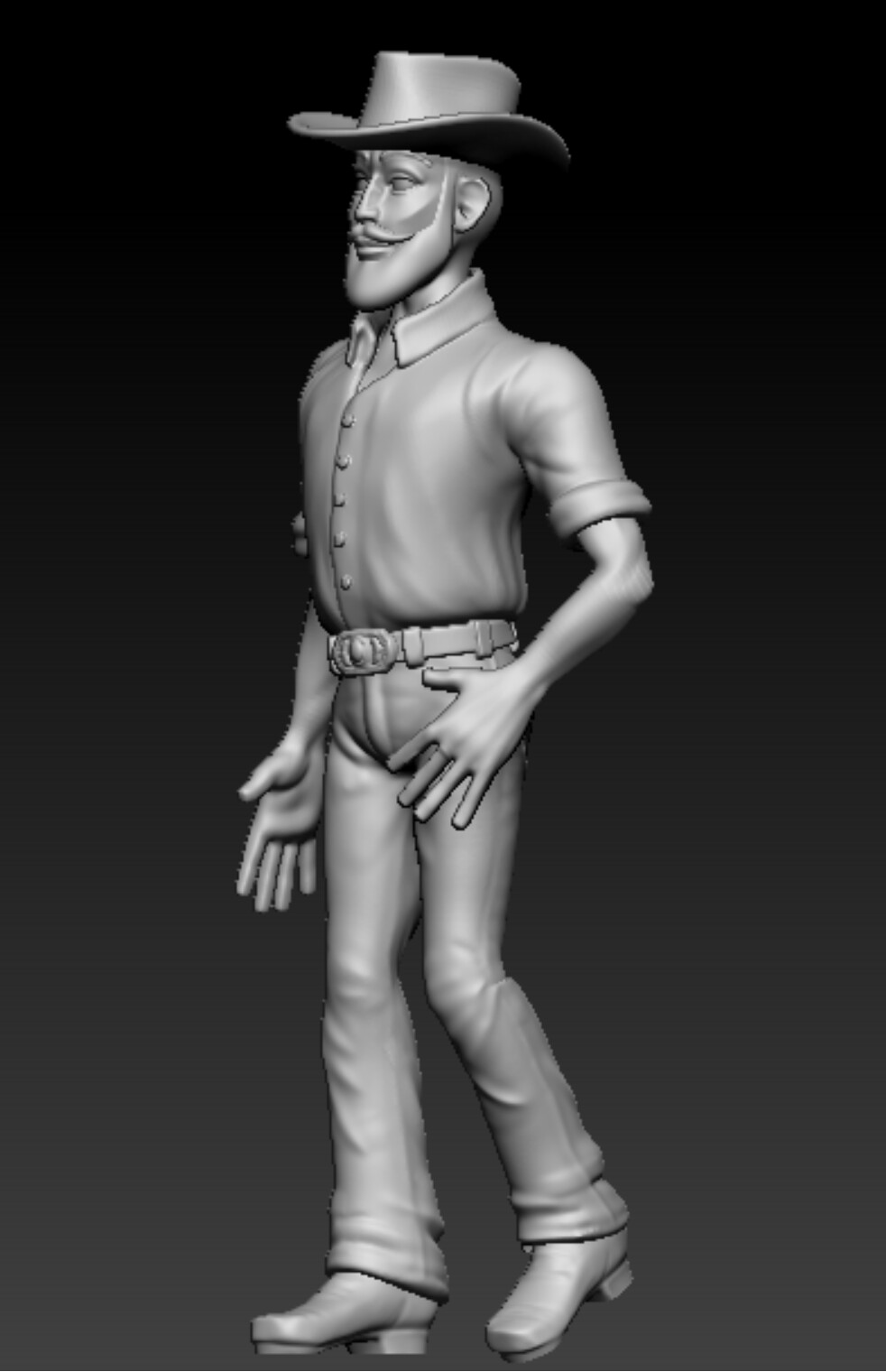 ArtStation - Cowboy - WIP