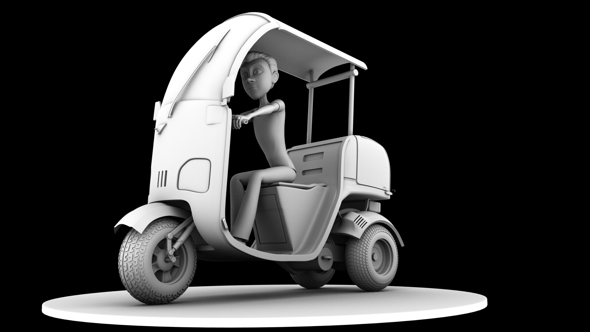 ArtStation - Auto Rickshaw Modeling