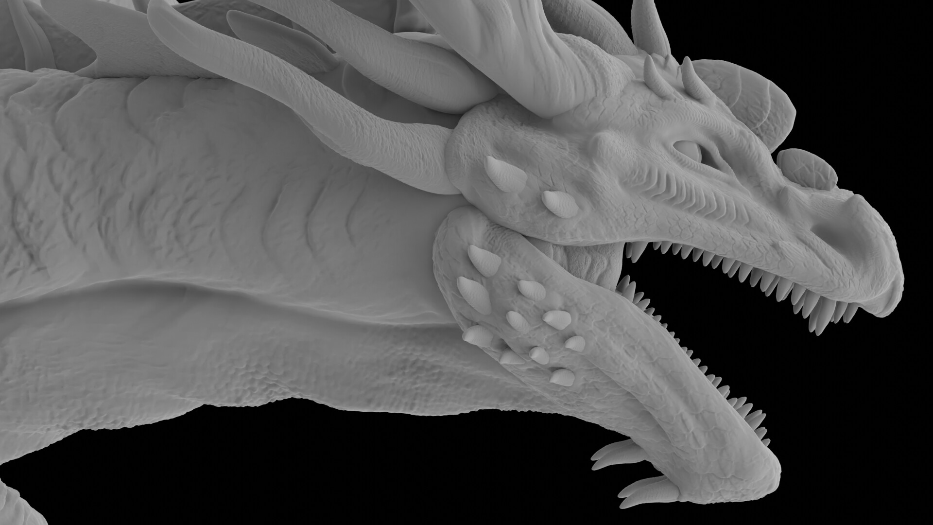 ArtStation - Dragon 3D sculpt