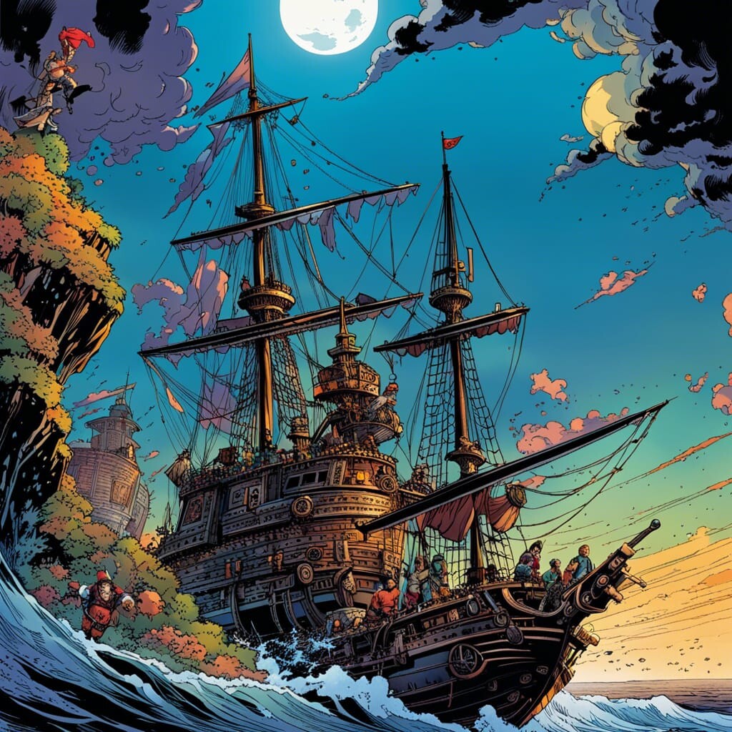 ArtStation - ship at sea