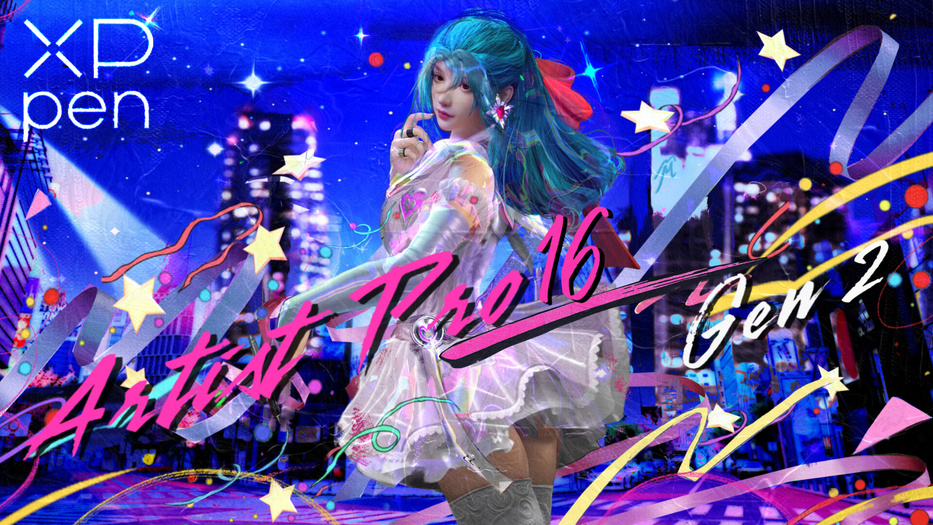 Layla Vladi - XPPen Layla Vladi "Starlight" Collab City Pop Art