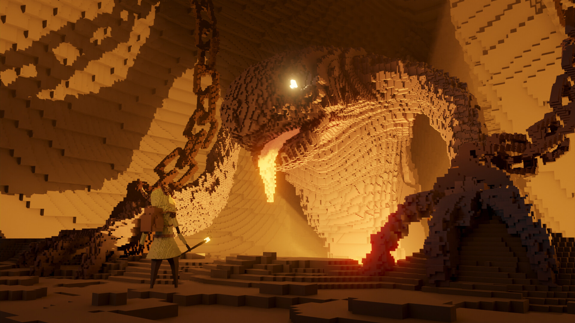 ArtStation - Meeting the volcano Deity