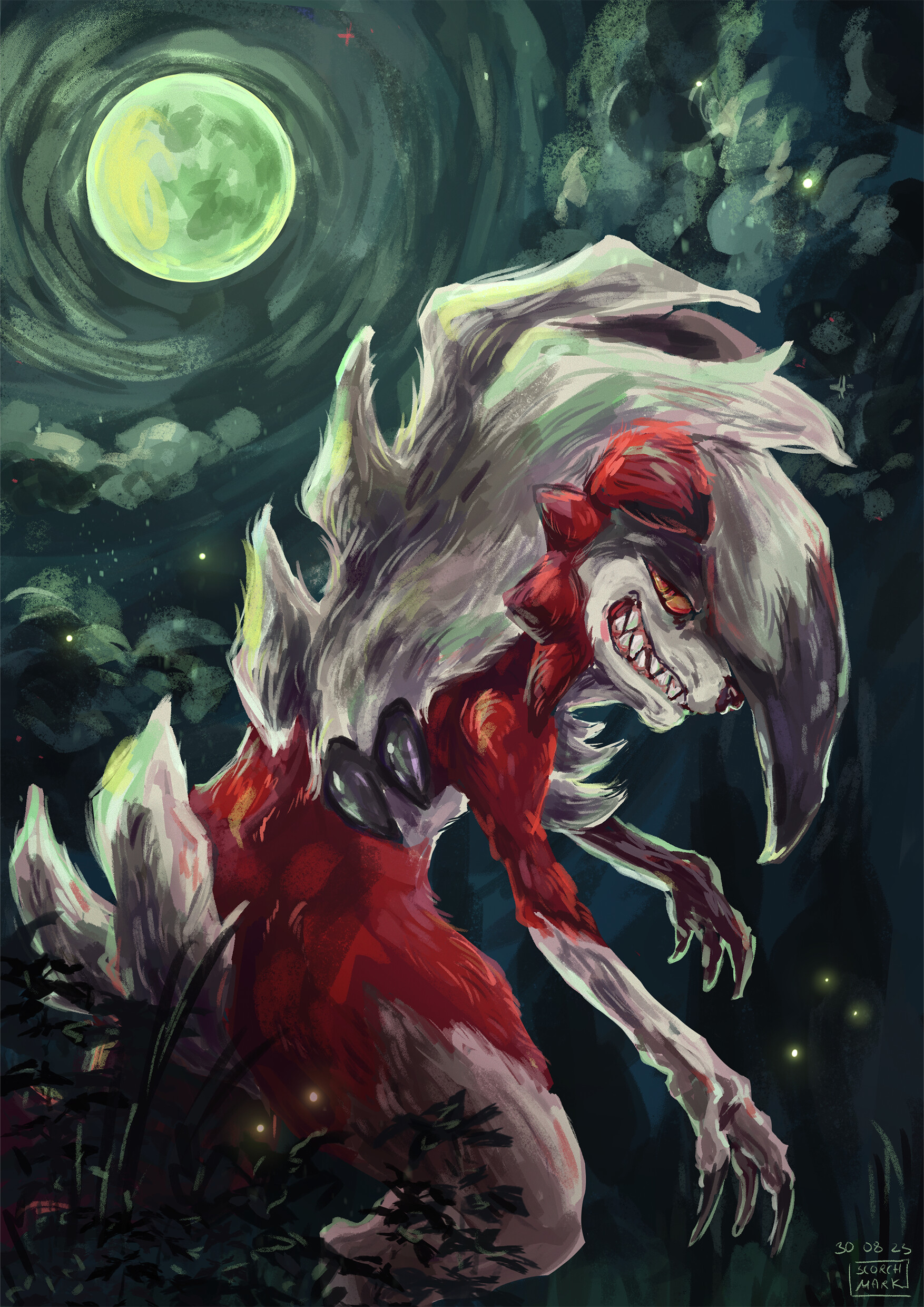 ArtStation - Lycanroc - Midnight Hour