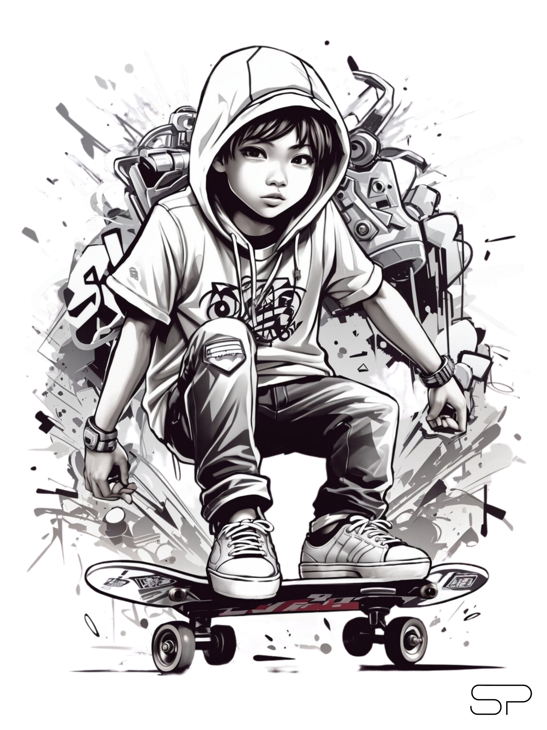 ArtStation - Graffiti Style Skater Art Collection