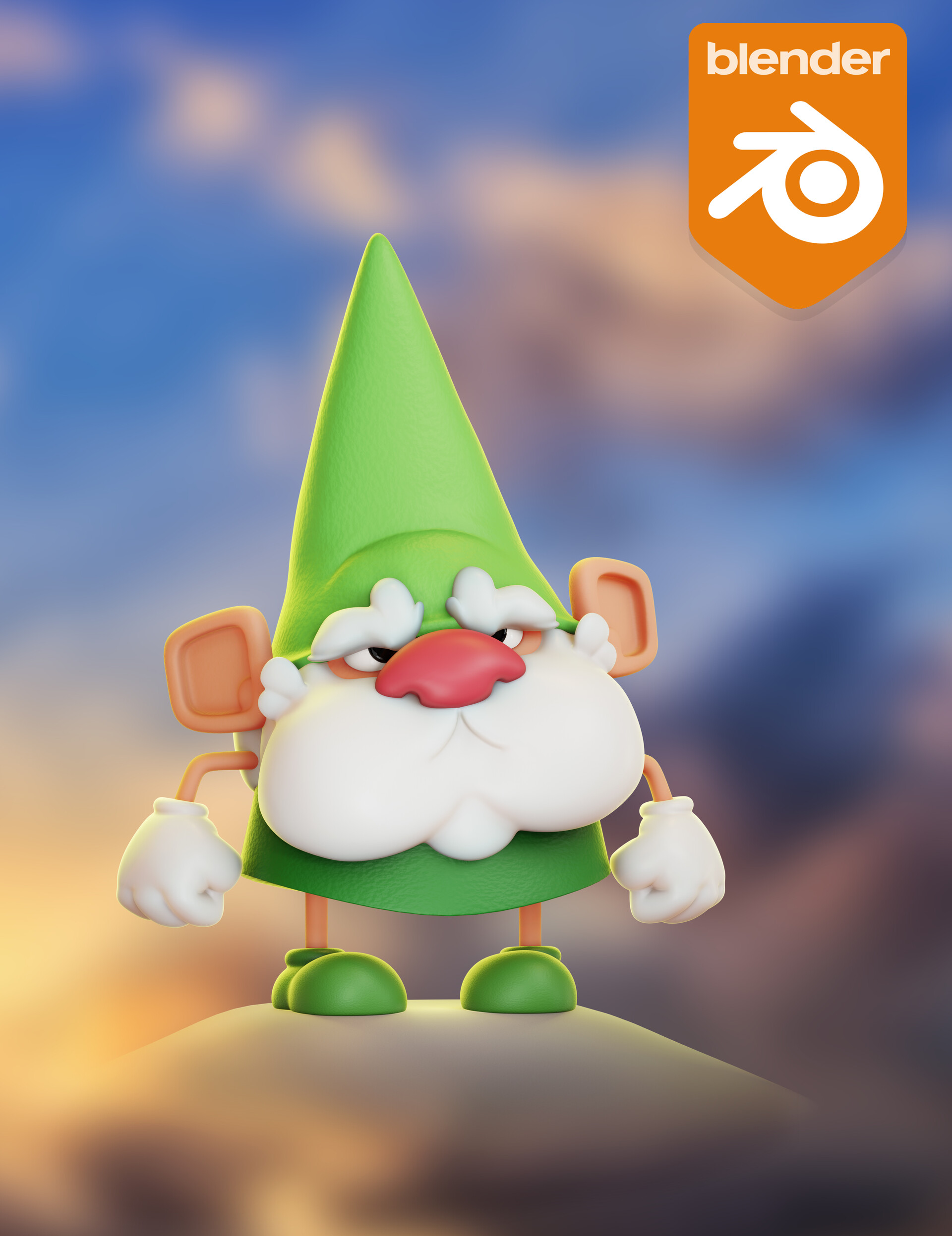 ArtStation - Resultado del Curso “Gnomo” – Kevin Chiriboga (fan art)