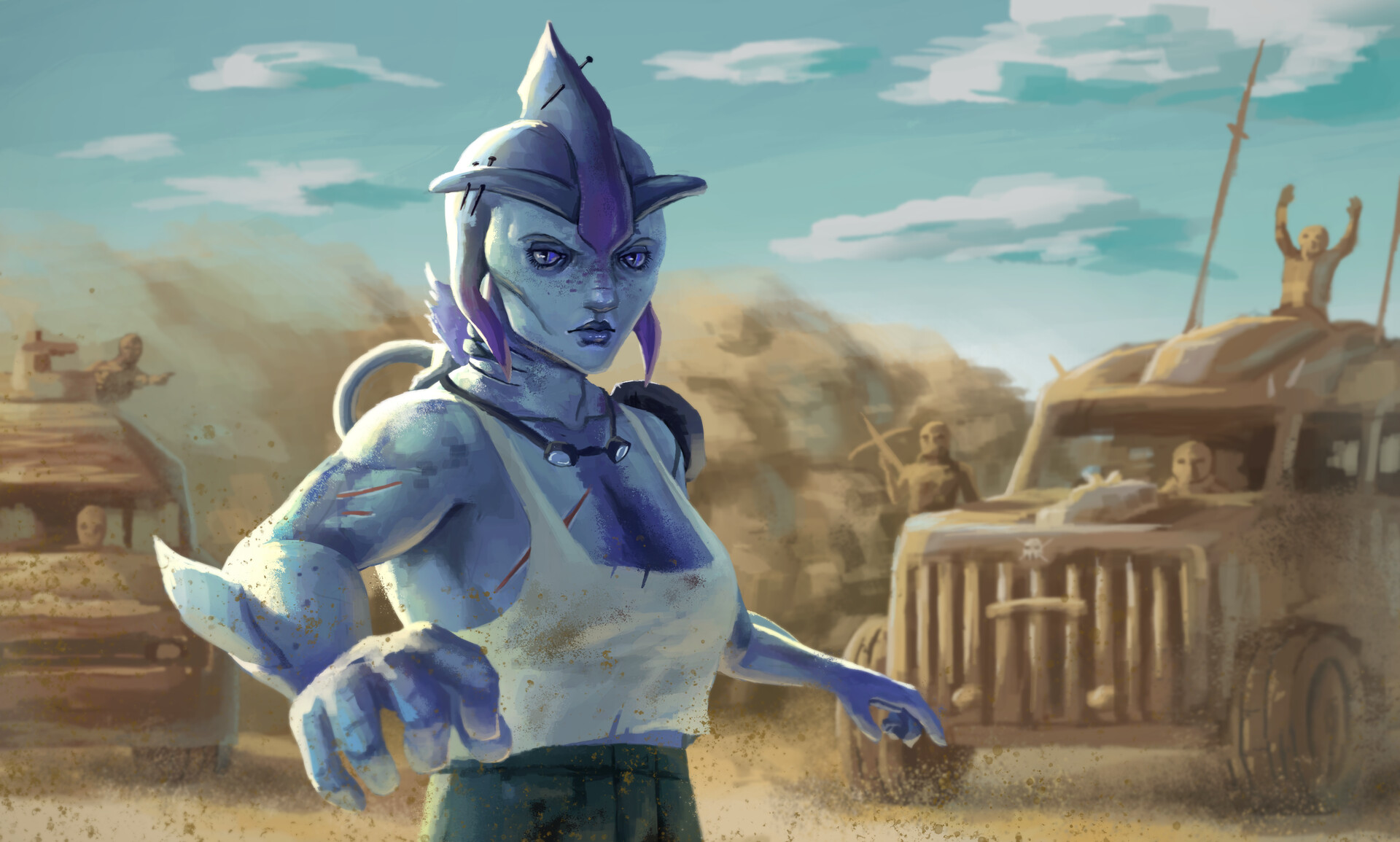 ArtStation - Merfolk + portrait study