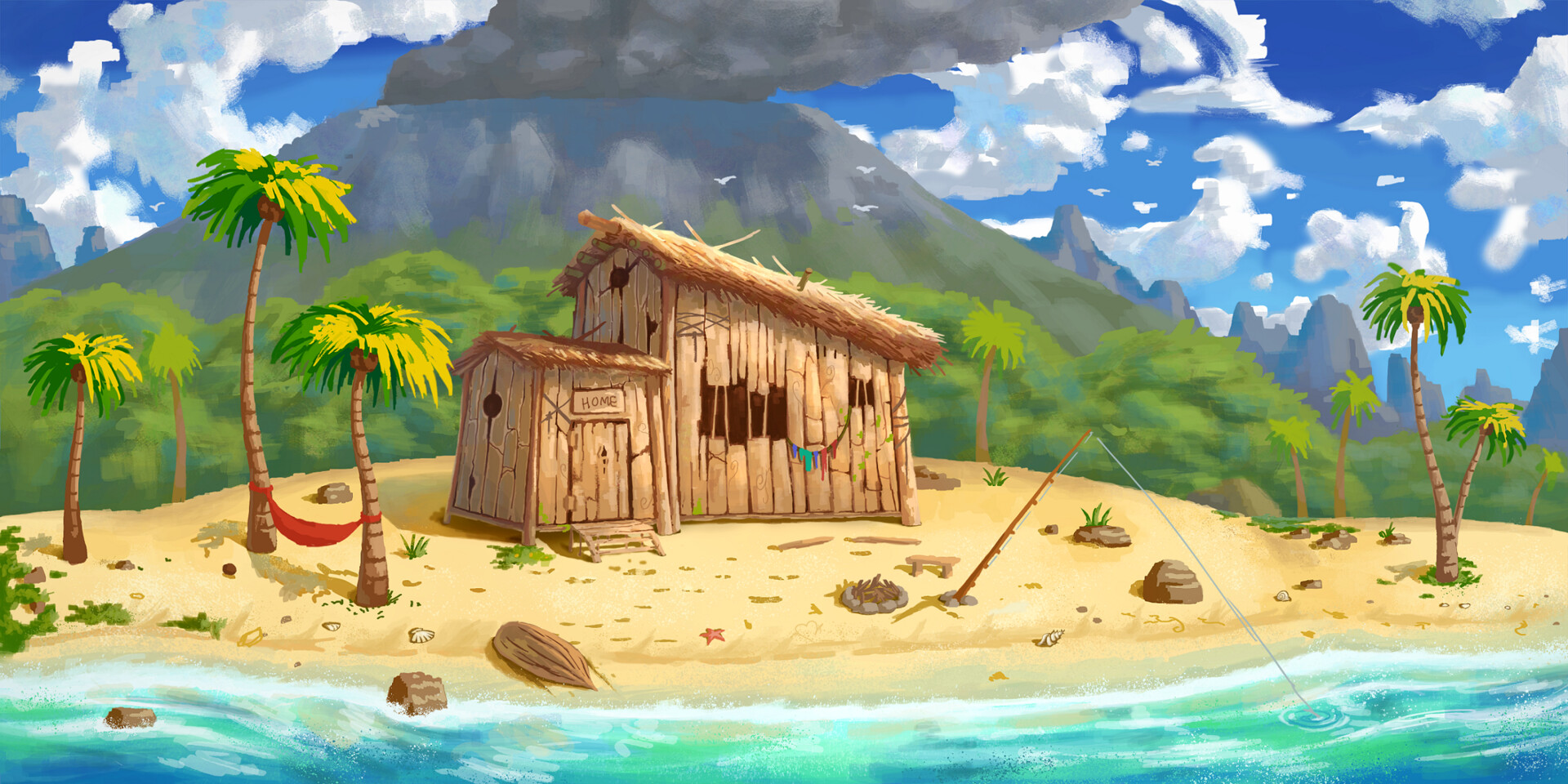 ArtStation - Beach shack