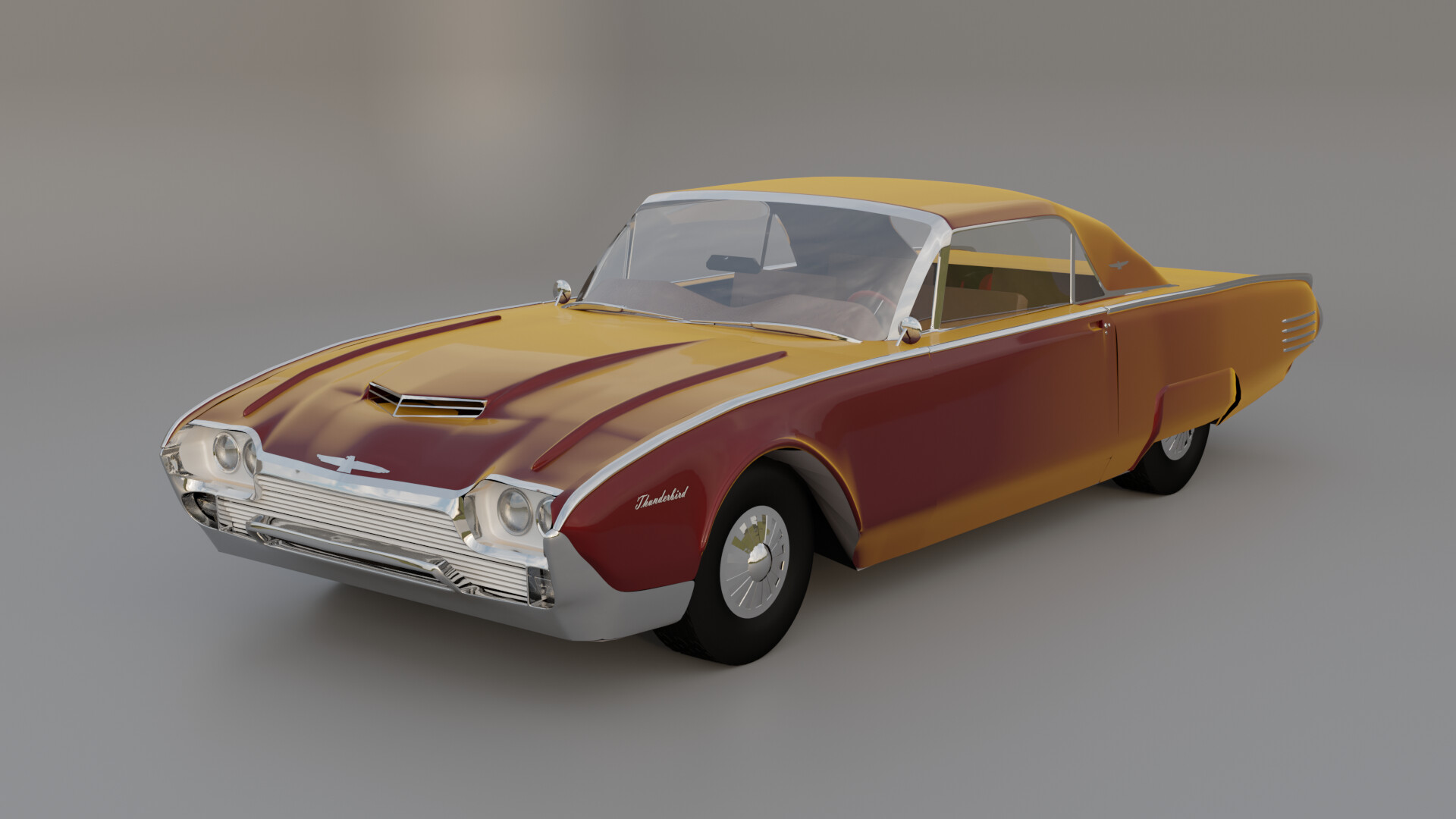 ArtStation - Ford Thunderbird 1961