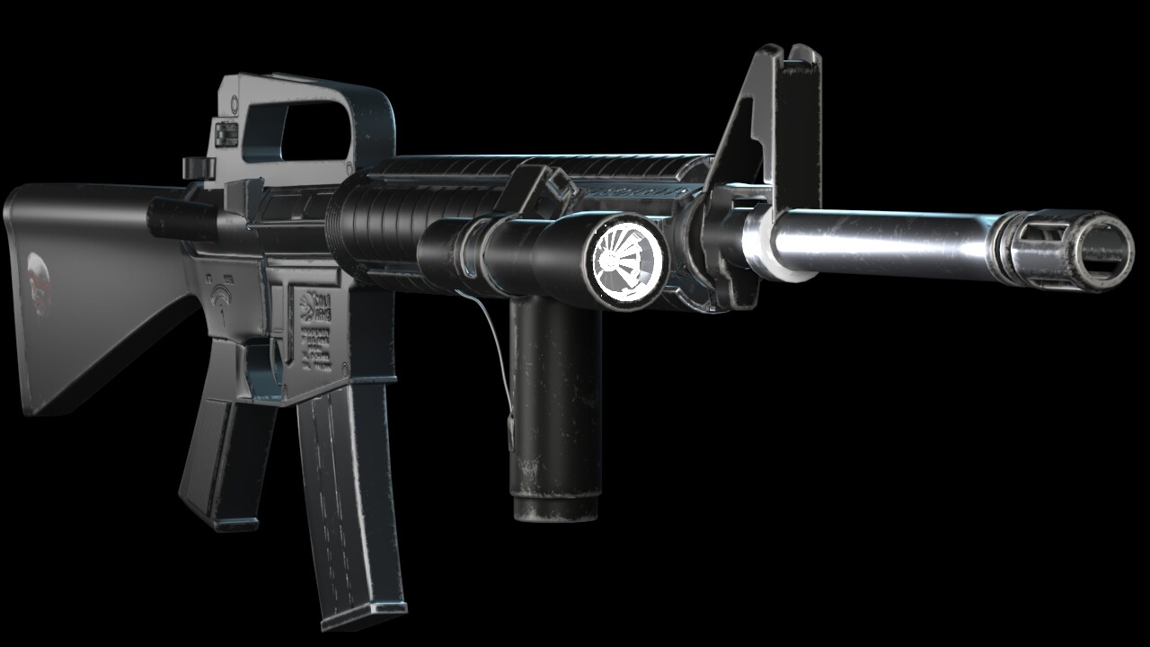 ArtStation - M16_AUTORIFLE