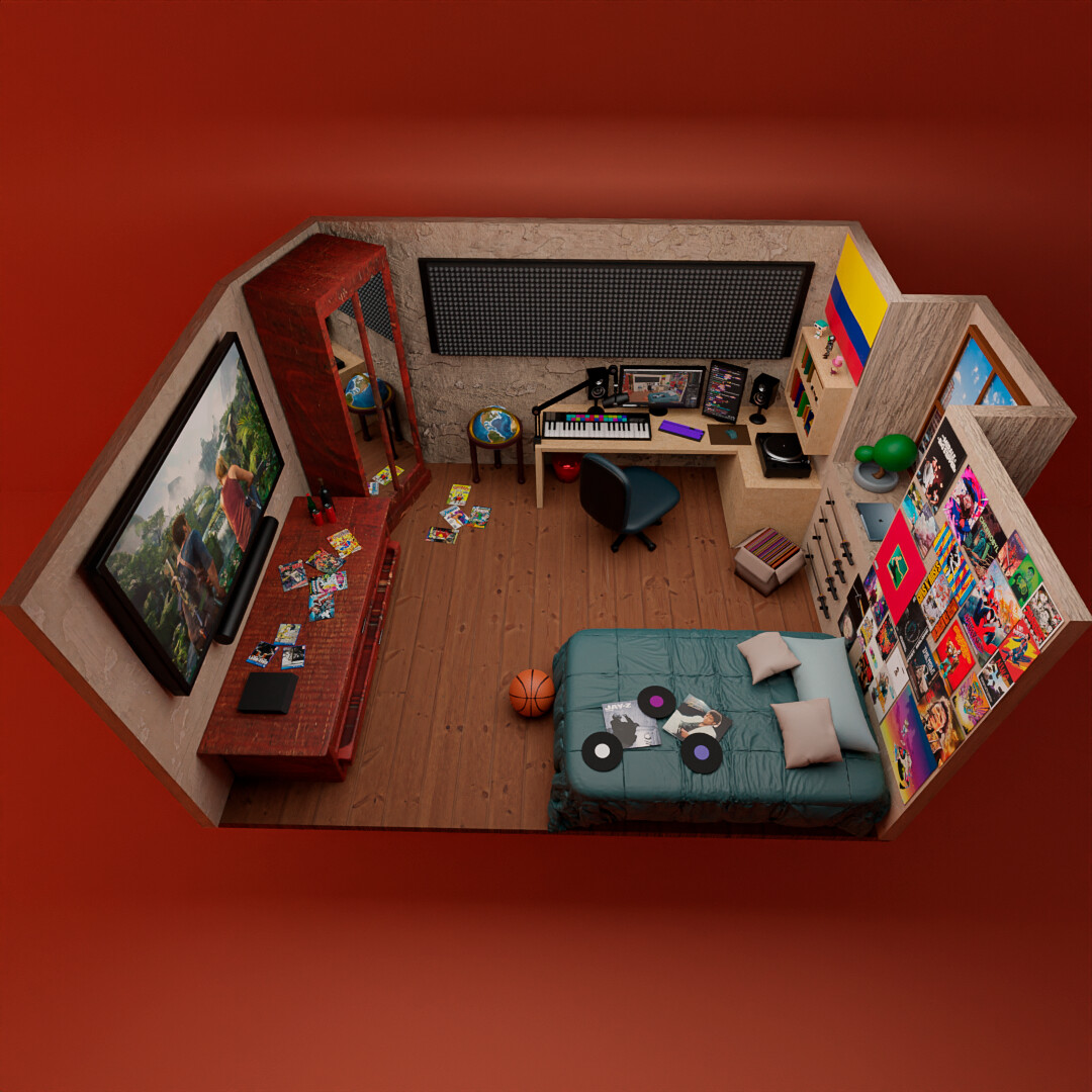 ArtStation - Music lover’s room