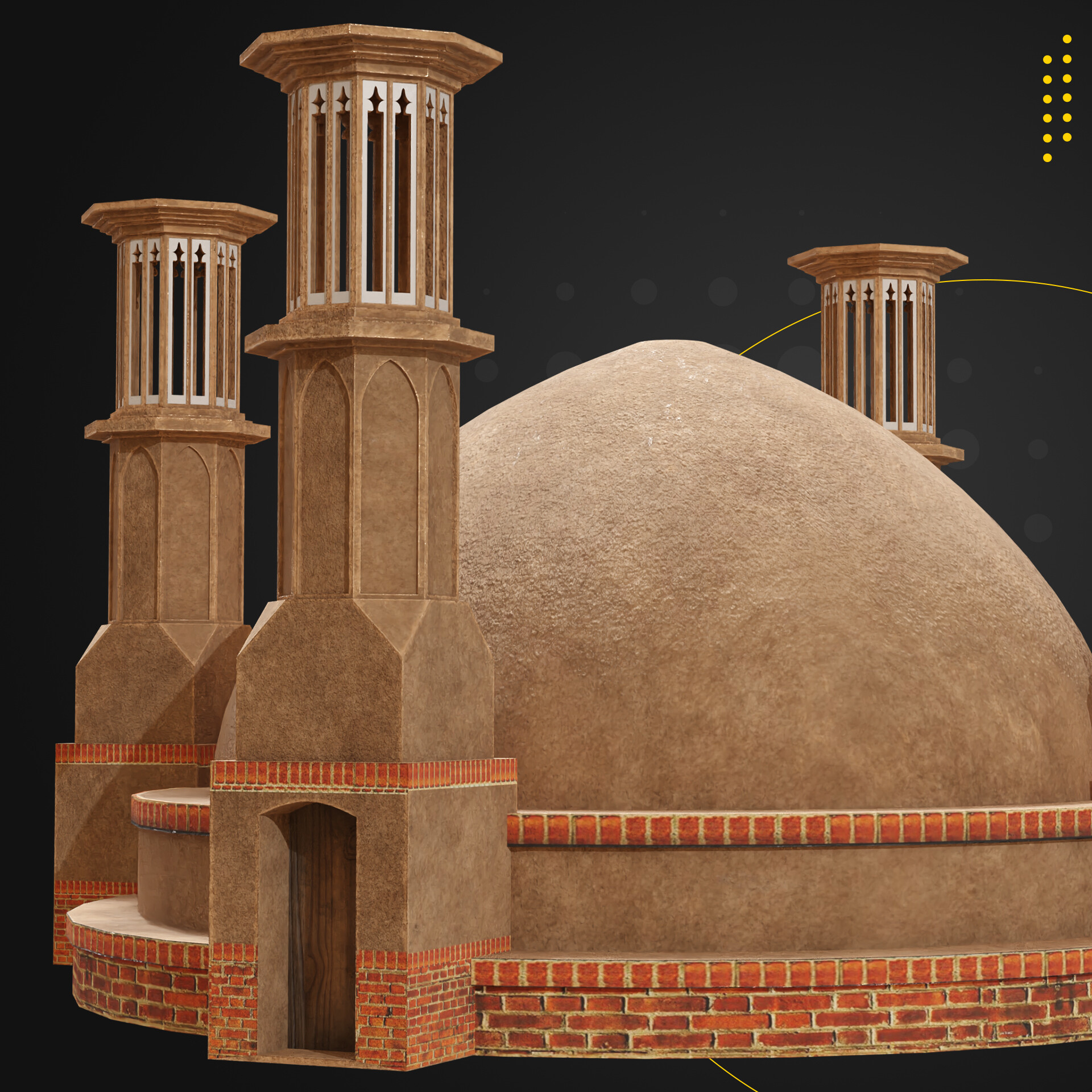 ArtStation - 7 Arabic and Islamic Buildings + Tutorial Video